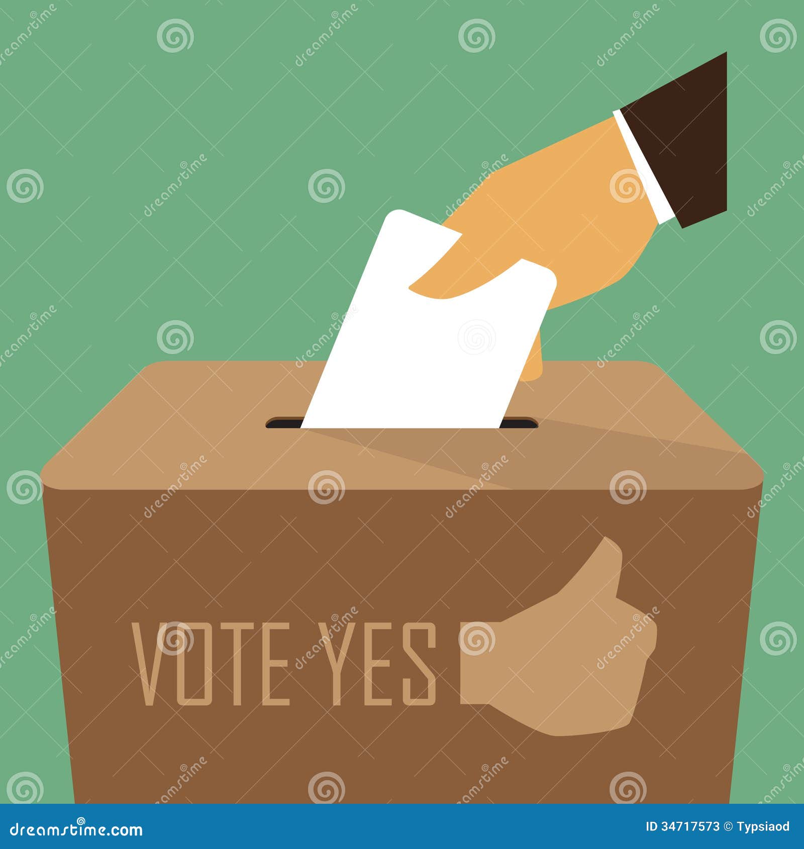 Voting at the Ballot Box stock vector. Illustration of decisions - 34717573