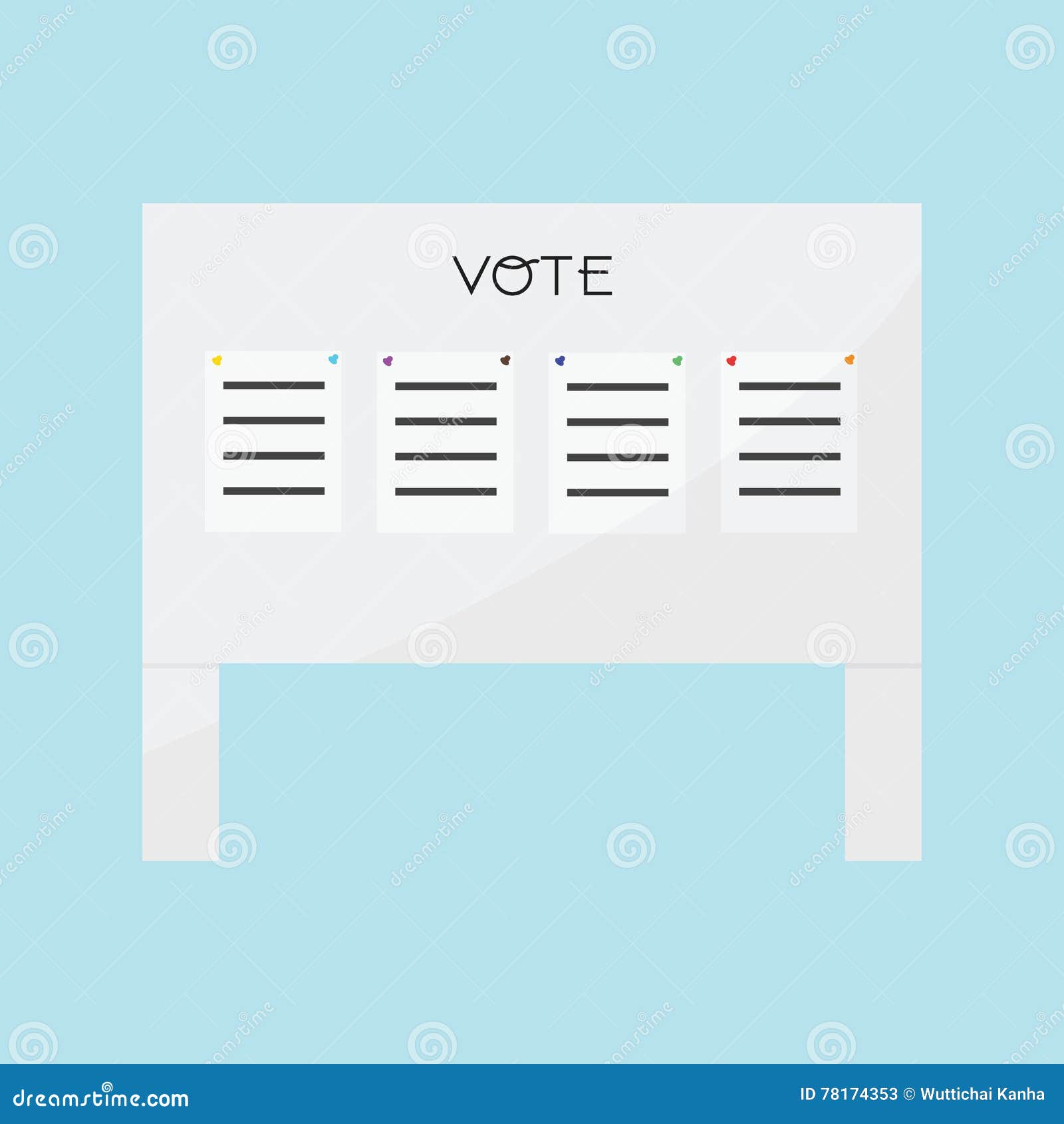 Voting ,Billboard Vote of Vector ESP10 Stock Vector - Illustration of ...