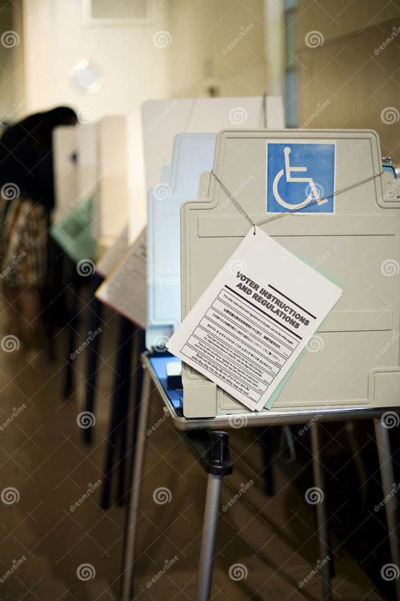 Voting Booths stock image. Image of presidential, disabled - 6968403