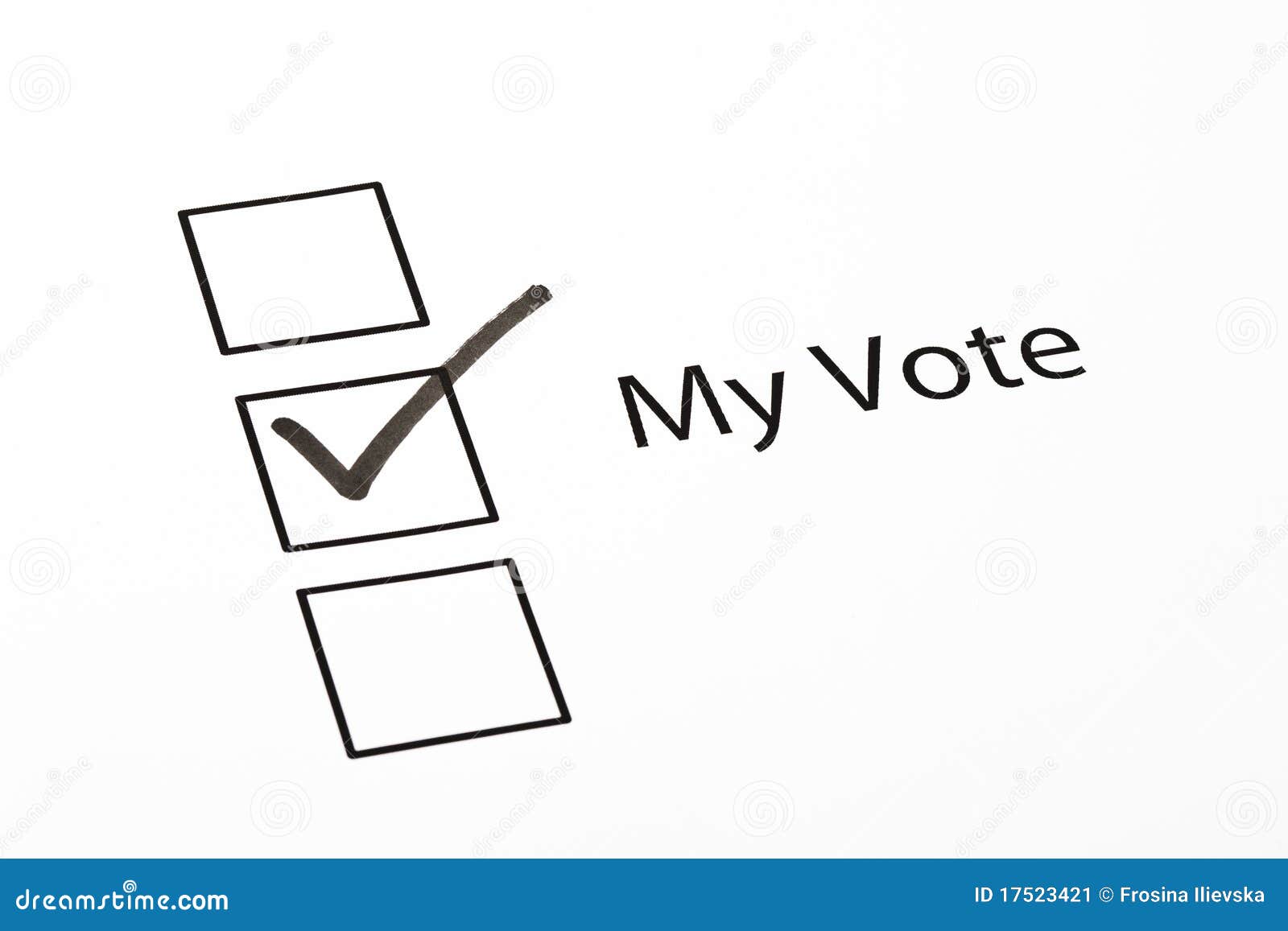 Voting box checked stock image. Image of politician, vote - 17523421
