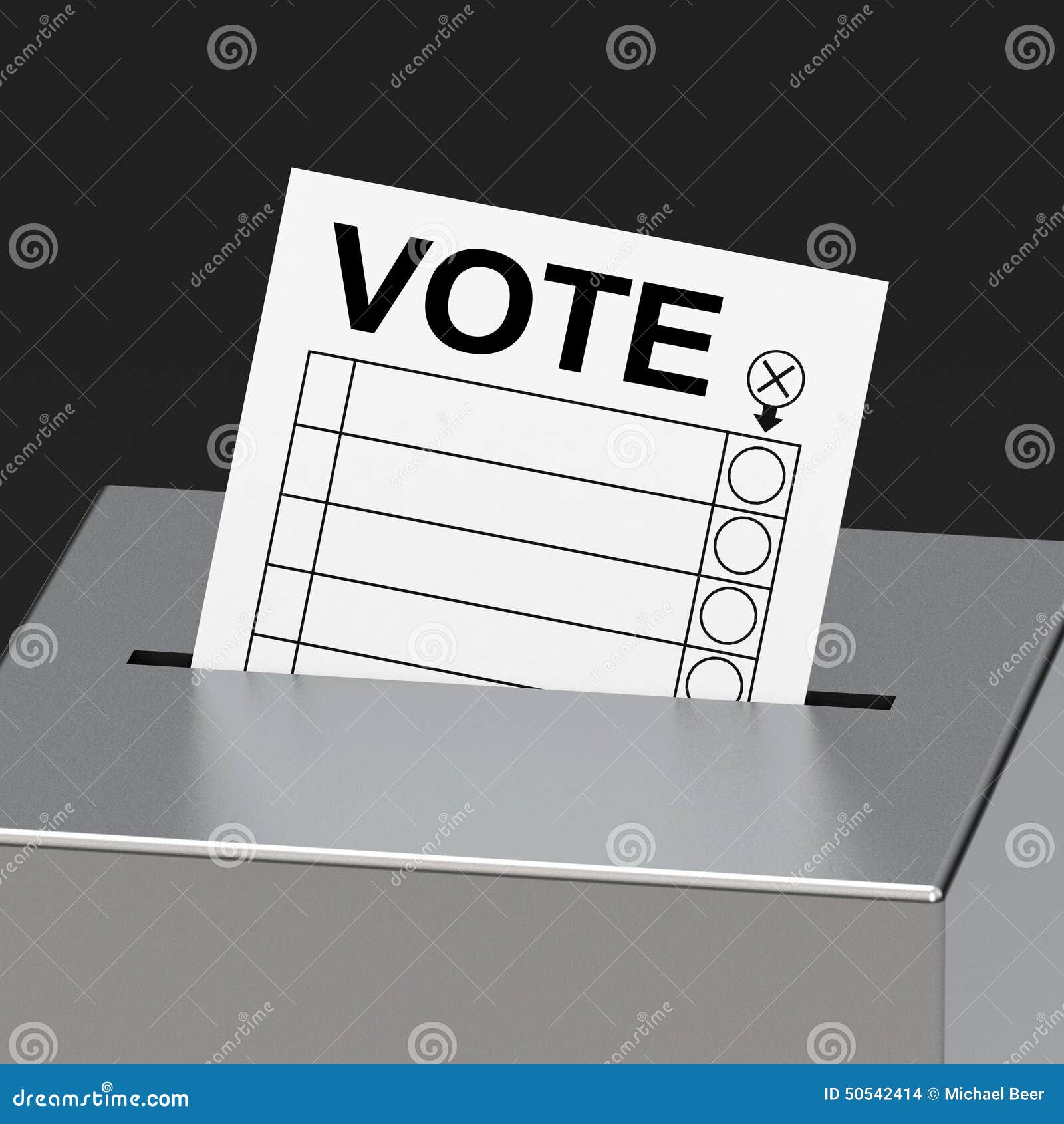 The voting box stock illustration. Illustration of voter - 50542414