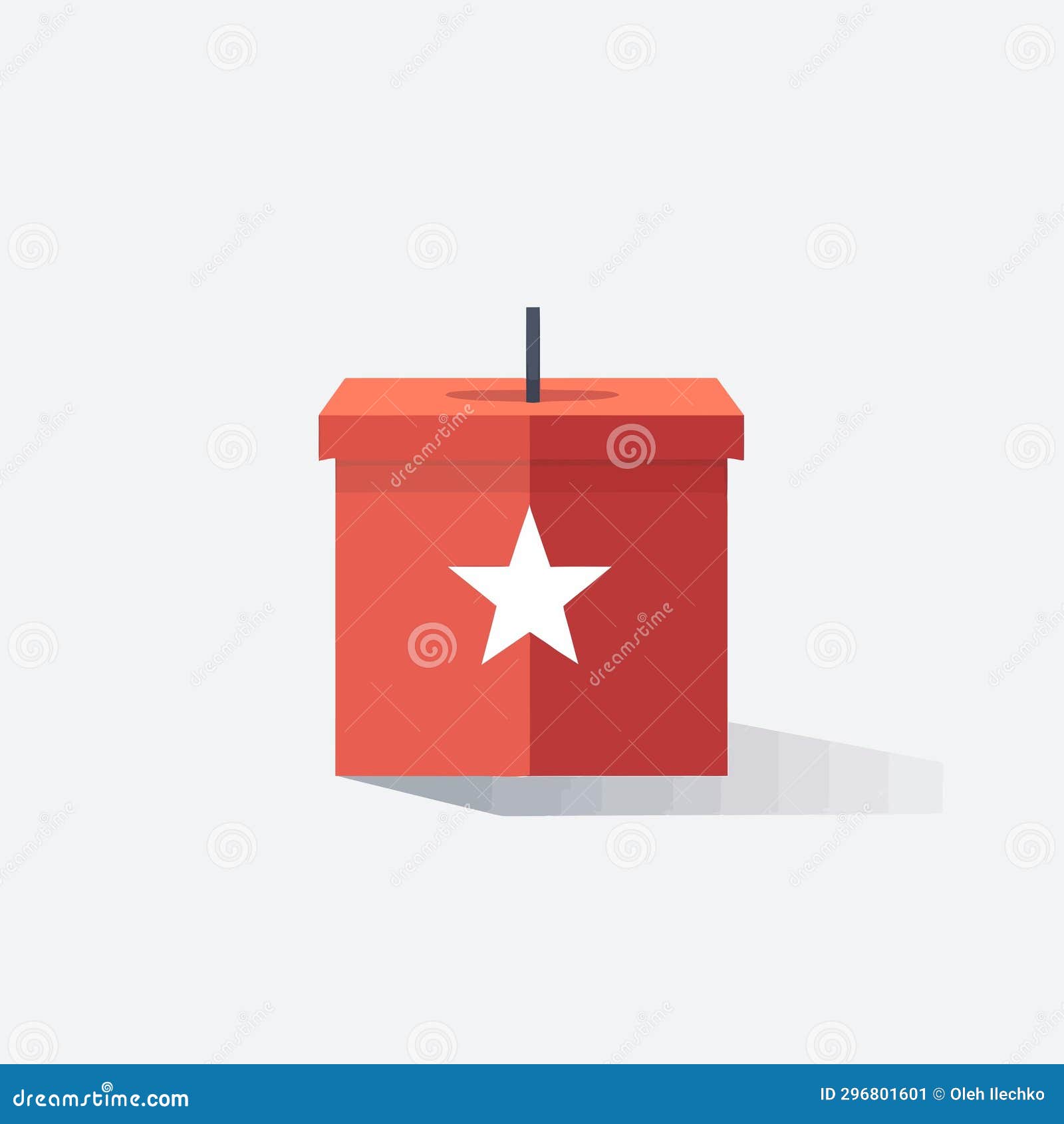 Voting Box Vector Flat Minimalistic Isolated Illustration Stock ...