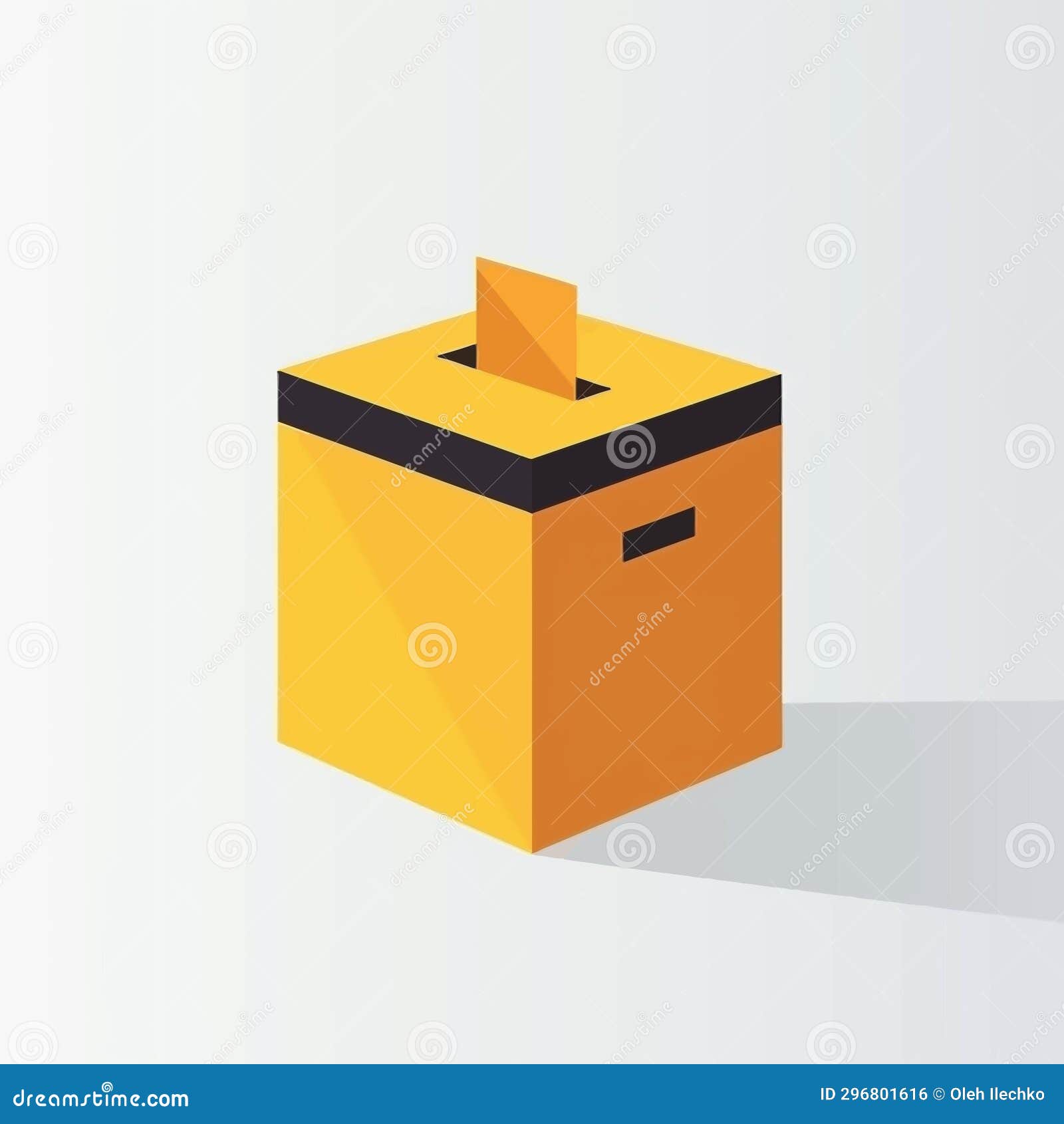 Voting Box Vector Flat Minimalistic Isolated Illustration Stock Vector ...
