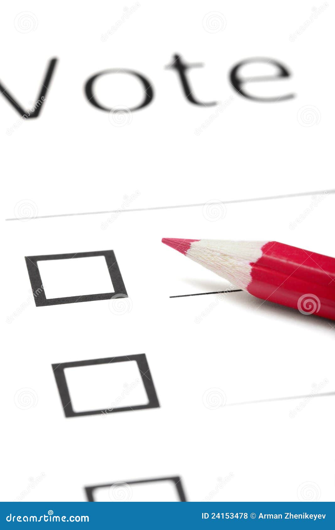 Voting bulletin stock photo. Image of official, line - 24153478