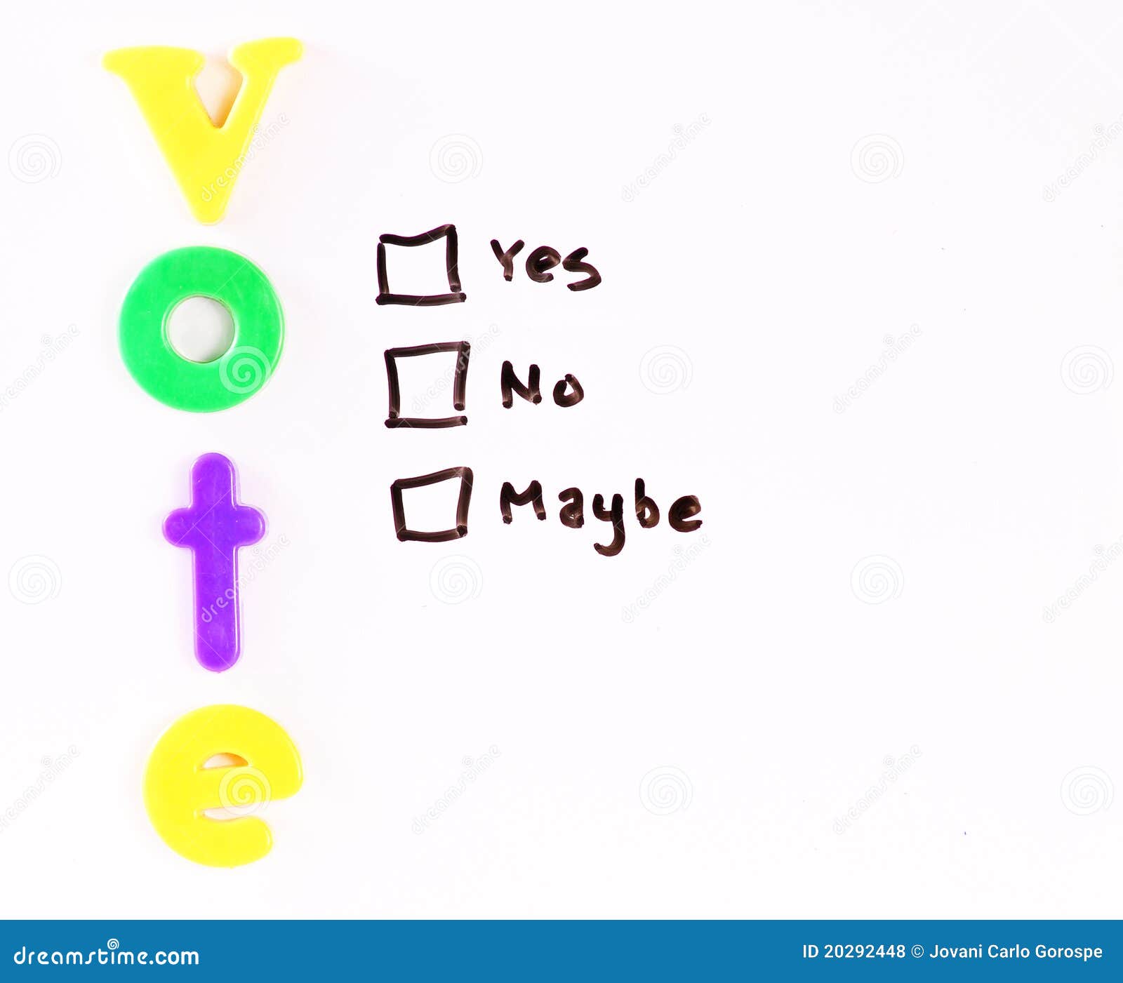 Voting Choices stock photo. Image of polling, idea, choose - 20292448