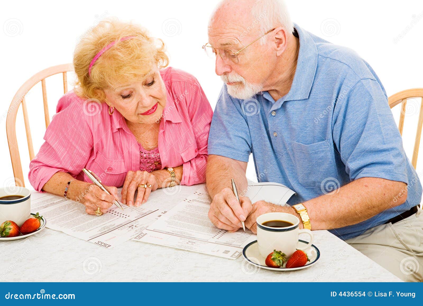 Voting - Comparing Notes stock photo. Image of coffee - 4436554