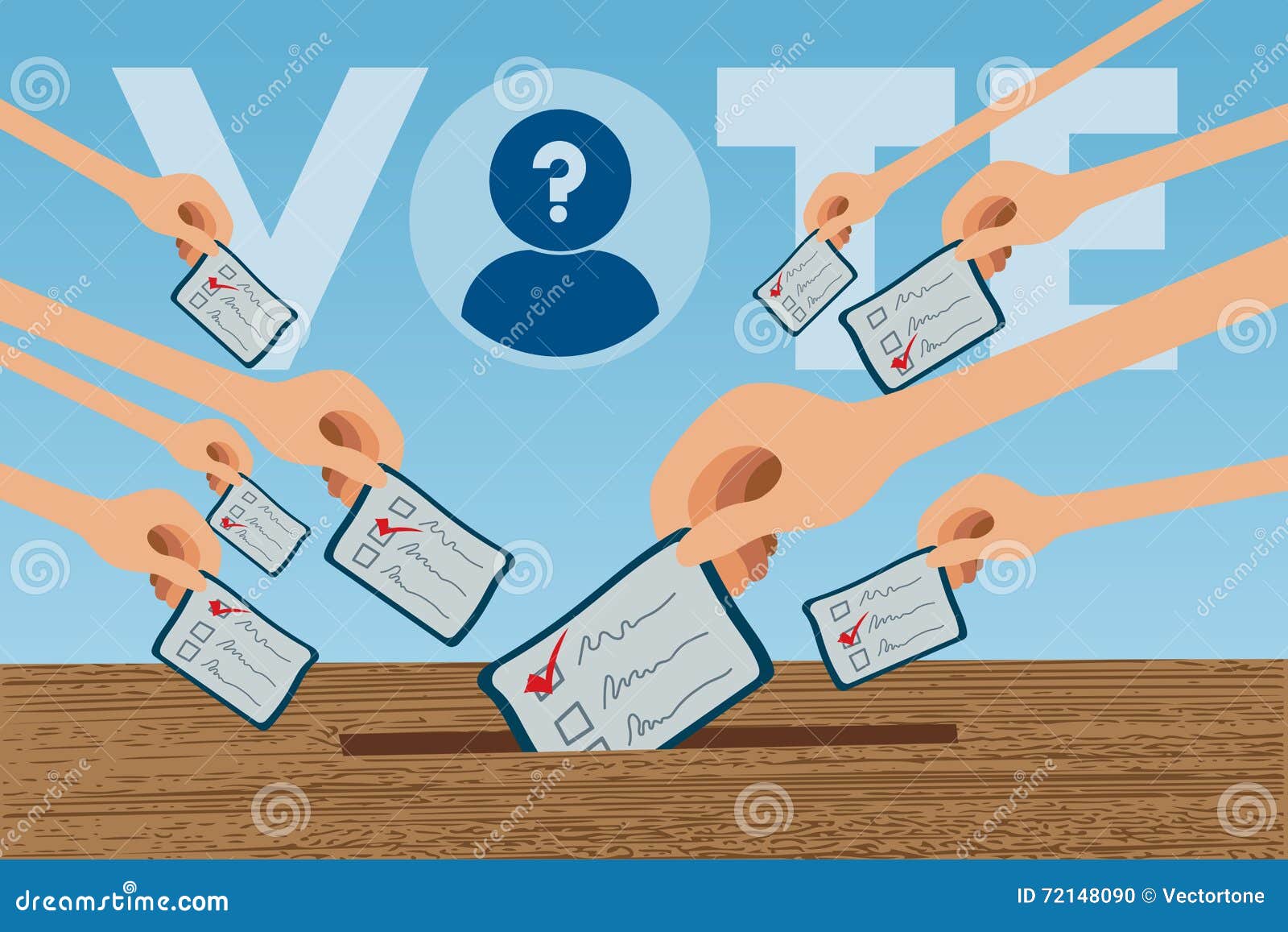 Voting concept. stock vector. Illustration of concept - 72148090
