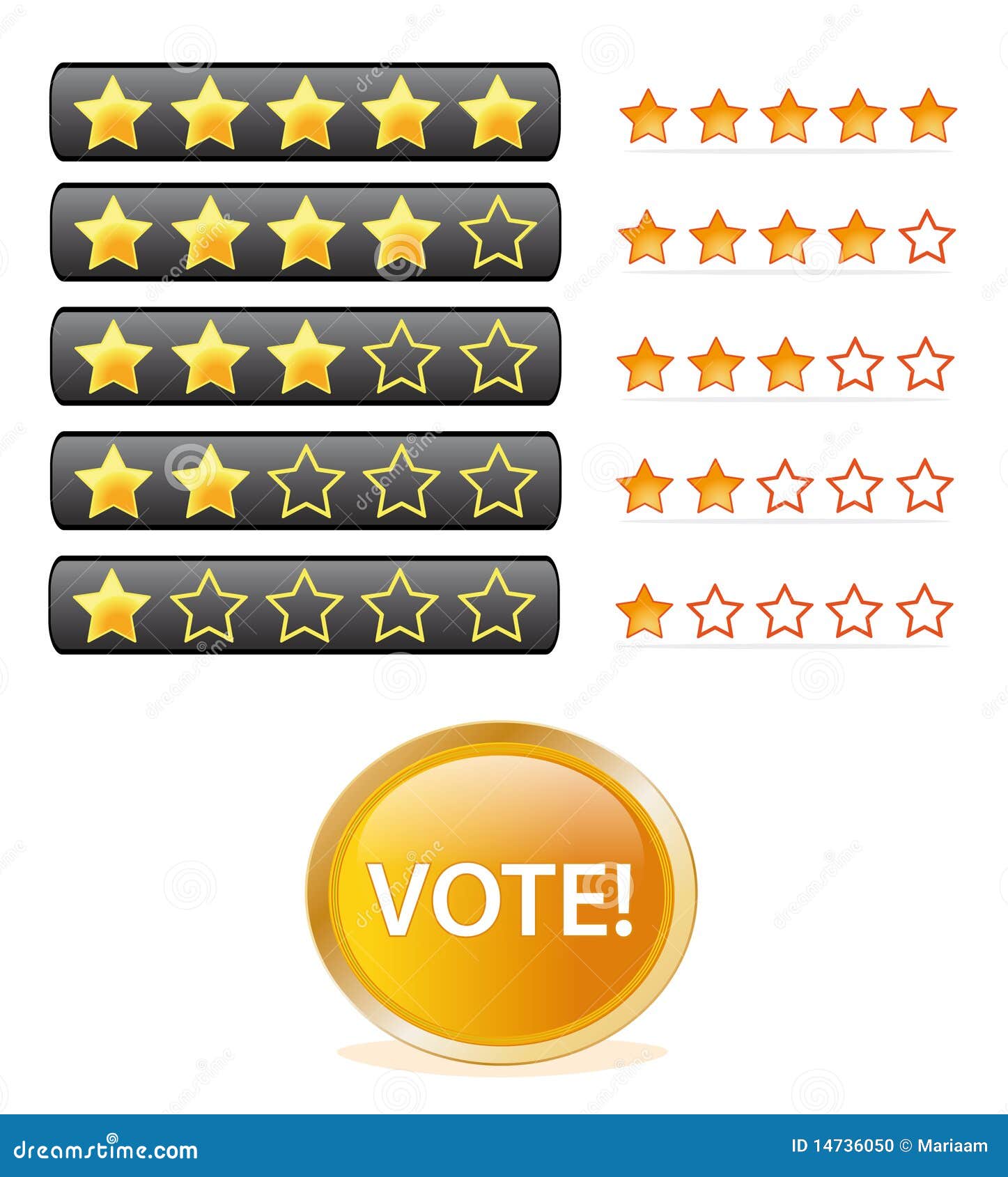 Voting elements stock illustration. Illustration of digital - 14736050