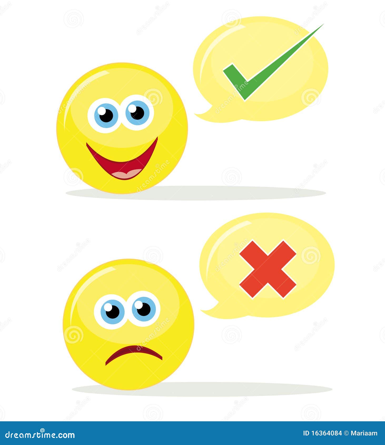 Voting emoticons stock illustration. Illustration of facial - 16364084