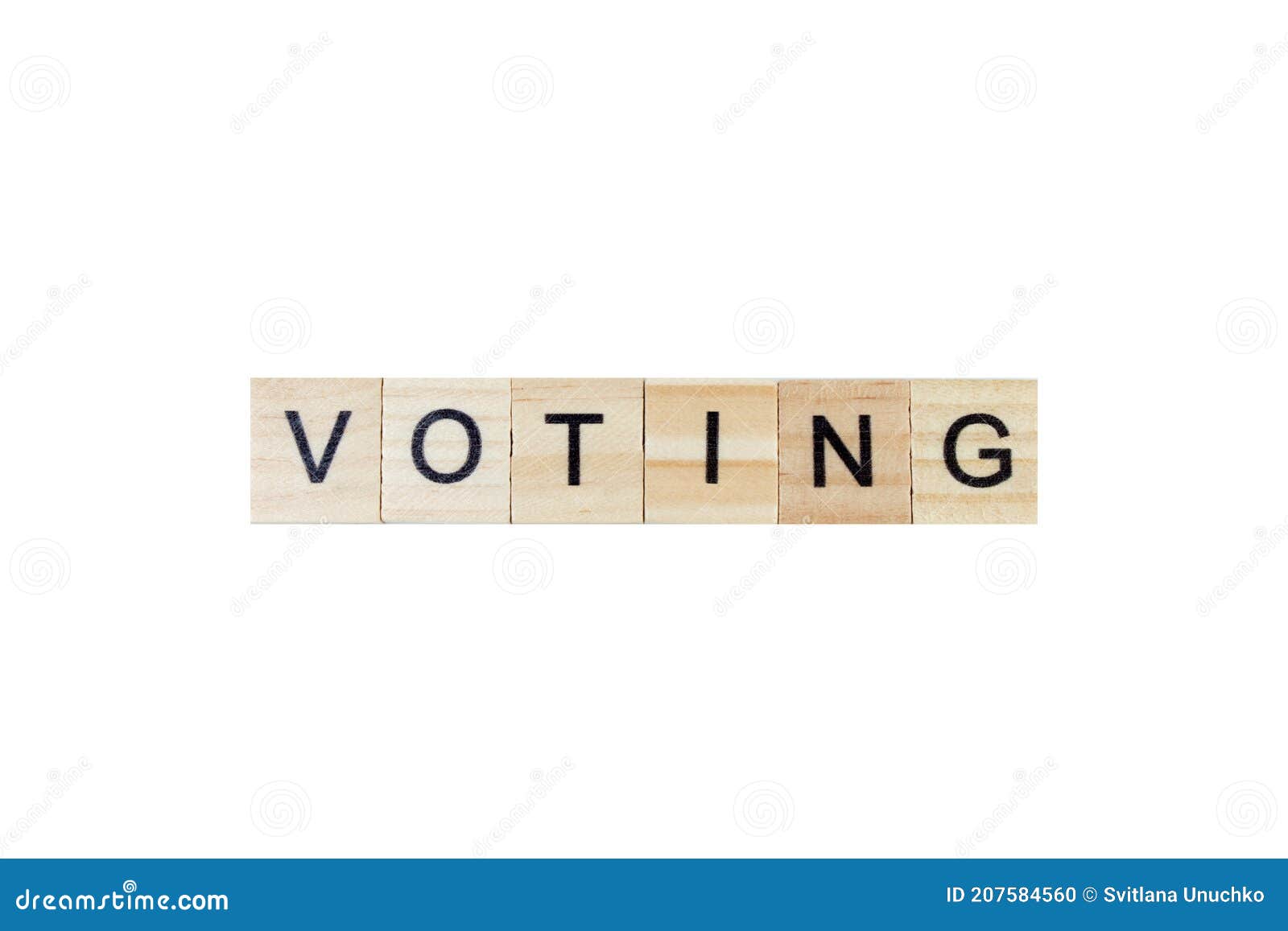 Voting. English Word on White Isolated Background Composed from Letters ...