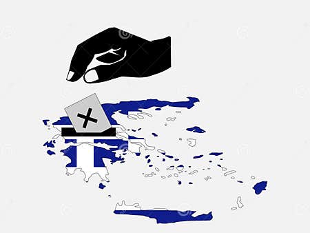 Voting in Greek election stock vector. Illustration of ballot - 3021054