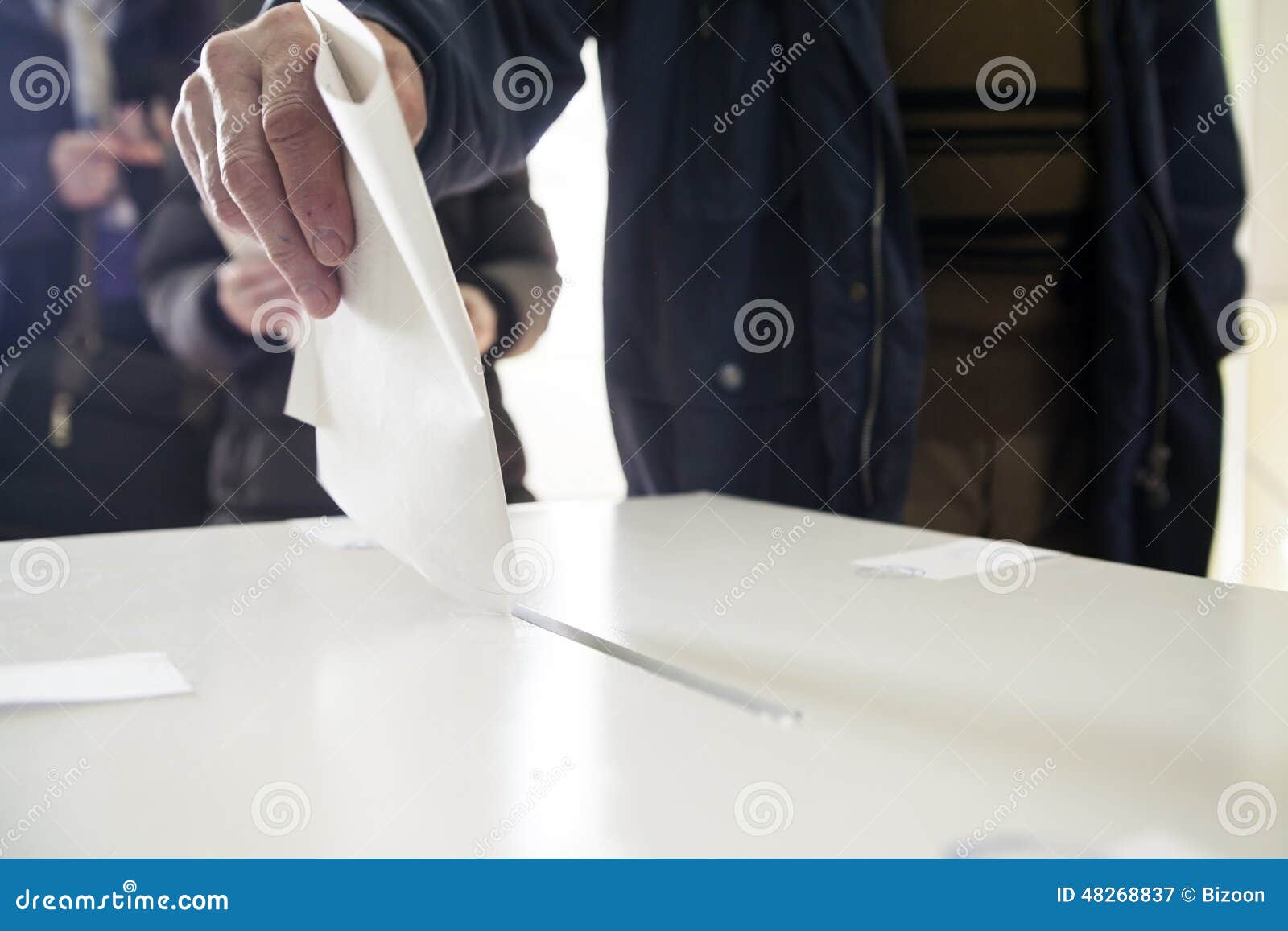 Voting hand stock image. Image of inserting, political - 48268837