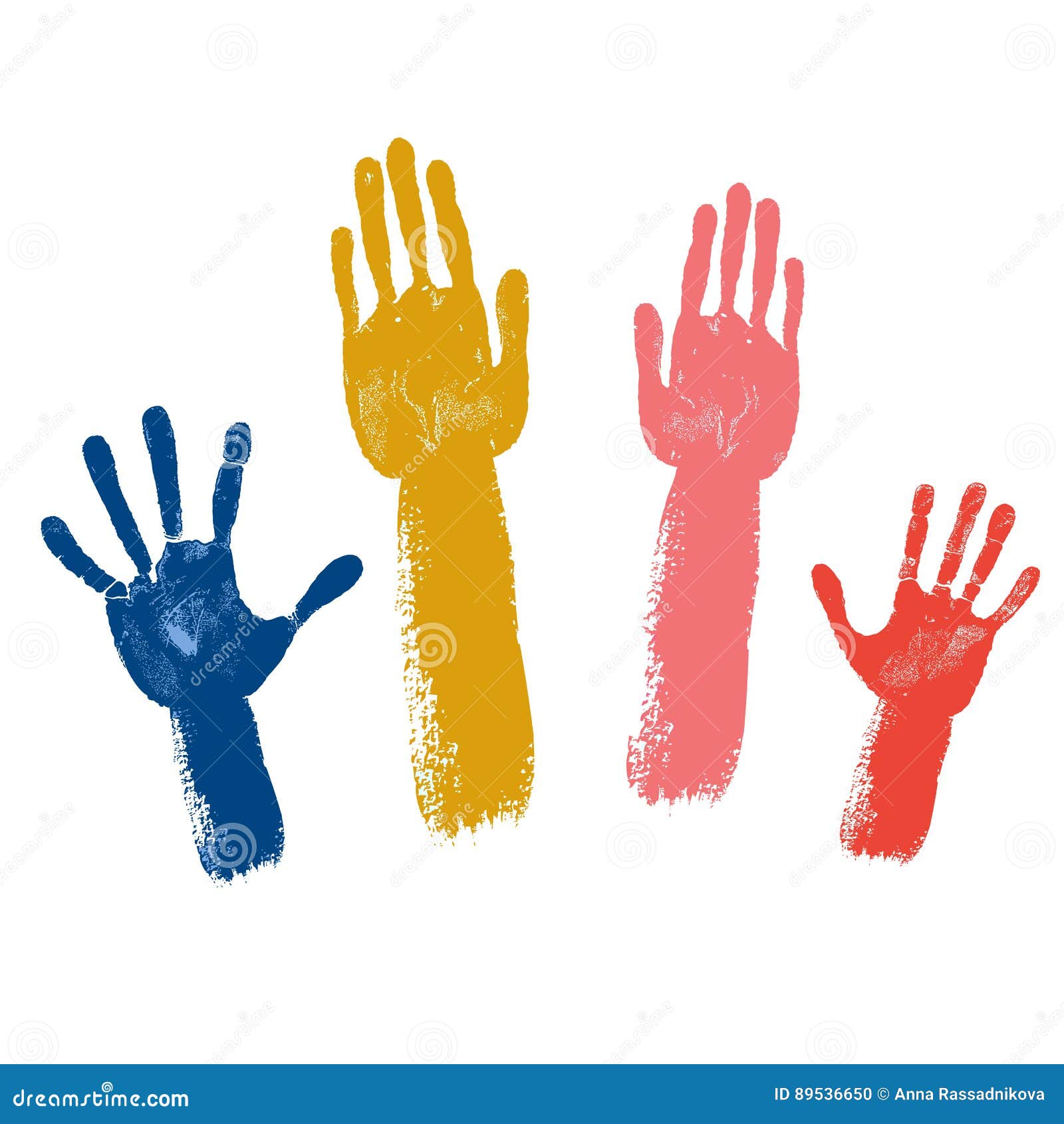 Voting hands stock vector. Illustration of charity, arms - 89536650