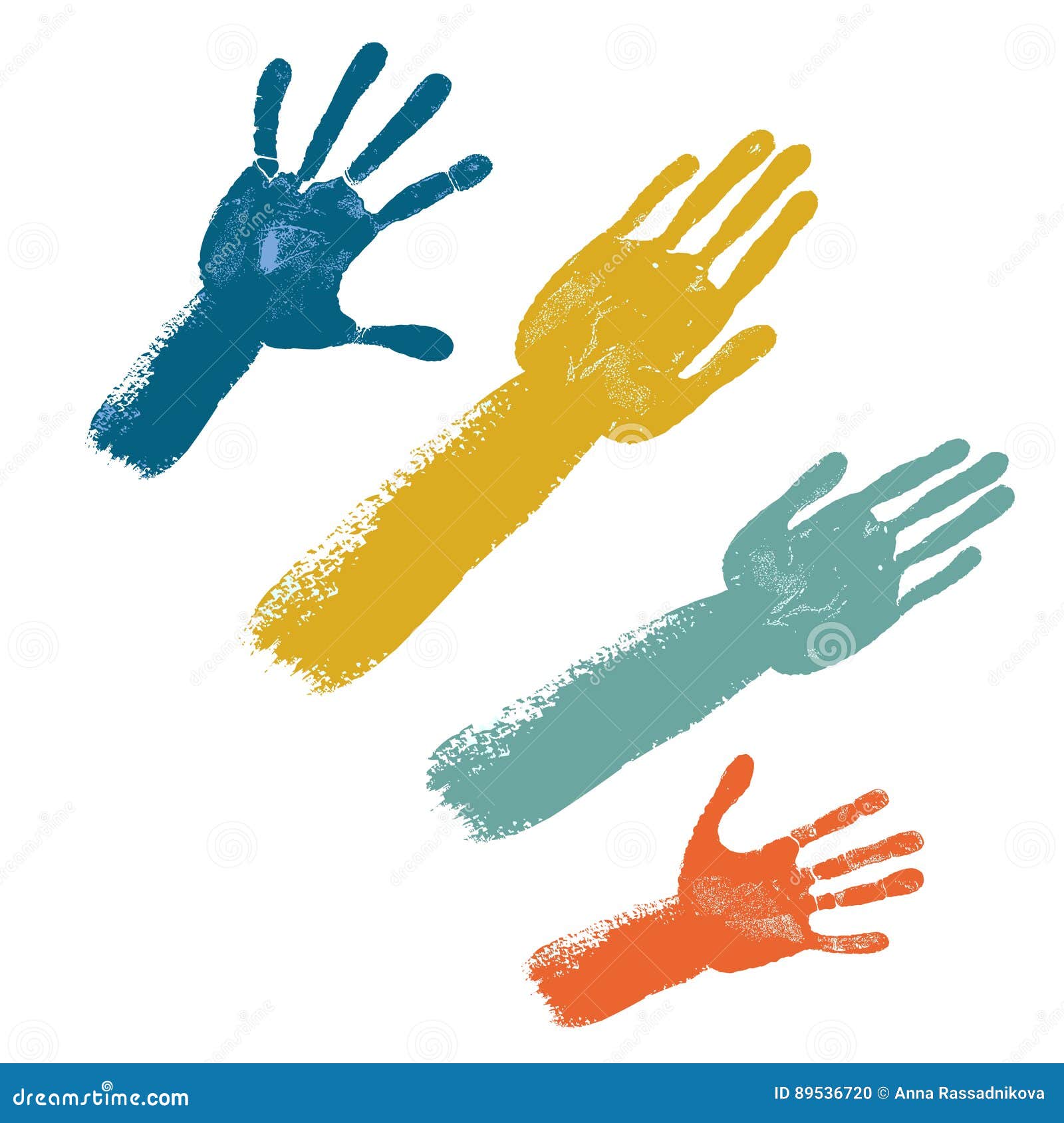 Voting hands stock vector. Illustration of group, right - 89536720