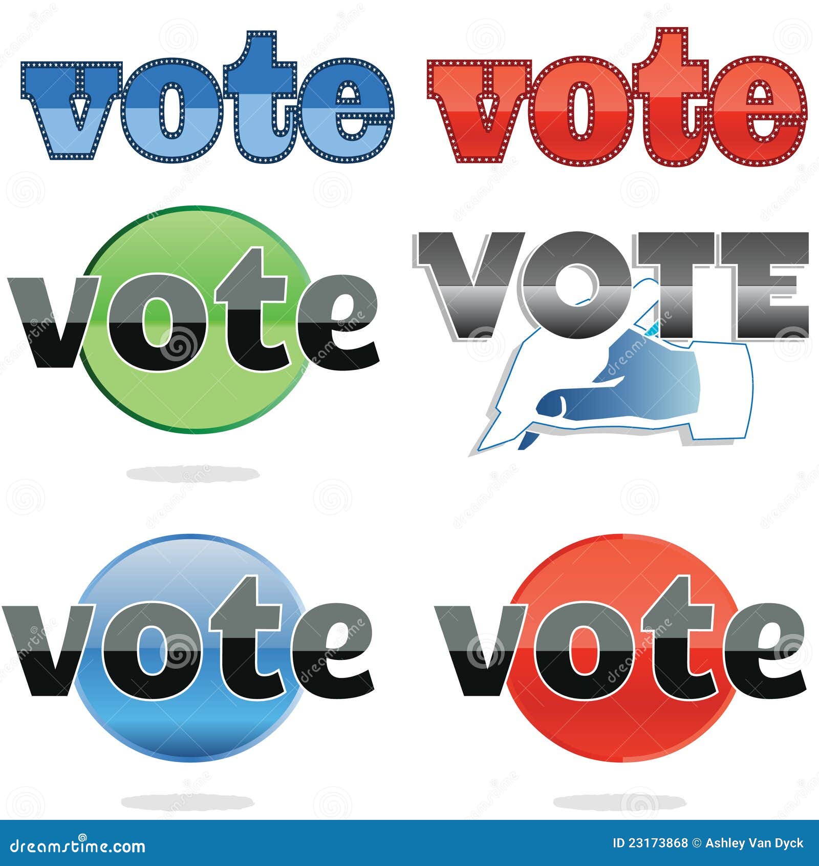 Voting icons stock vector. Illustration of politic, election - 23173868