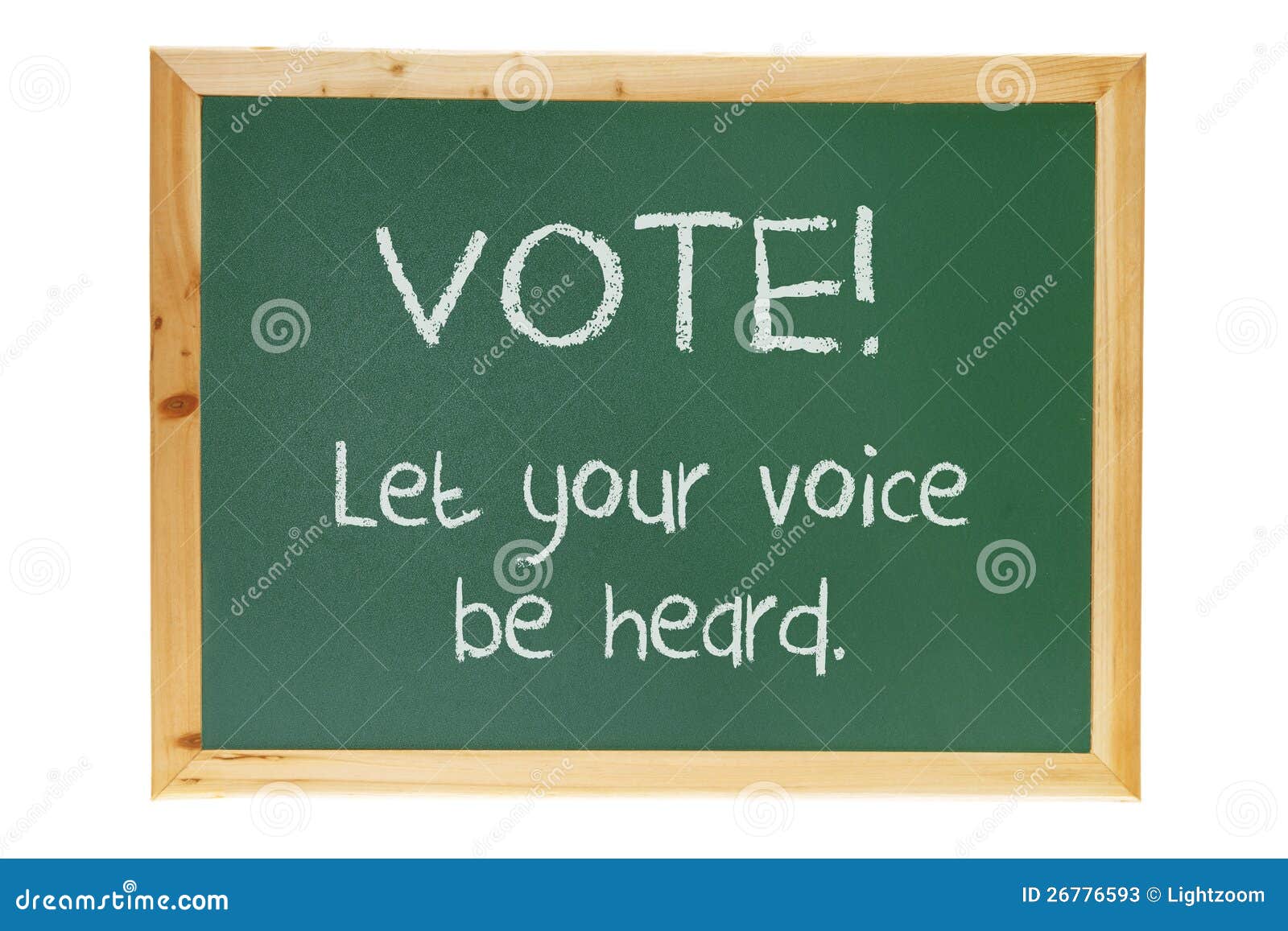 Voting Message on Blackboard Stock Image - Image of background, black ...