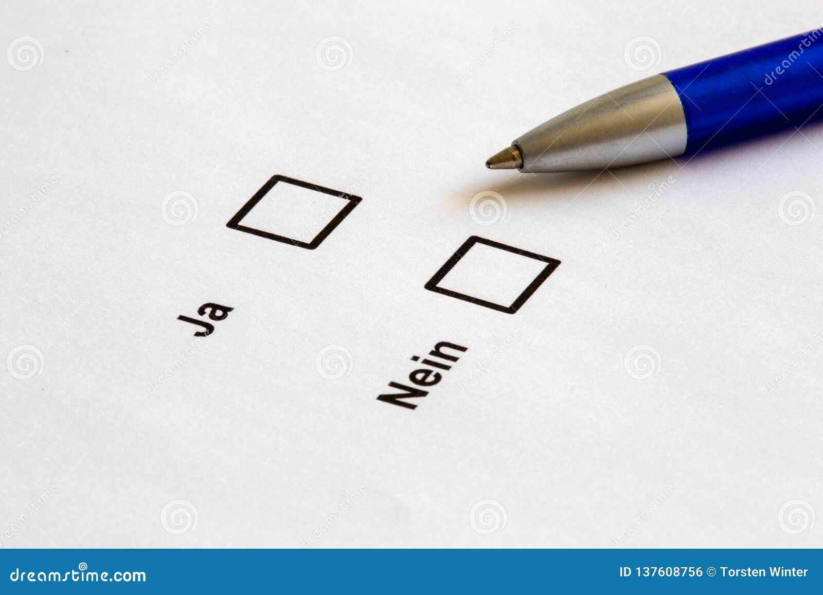 Voting-Multiple Selection Boxes Yes No Stock Photo - Image of choice ...