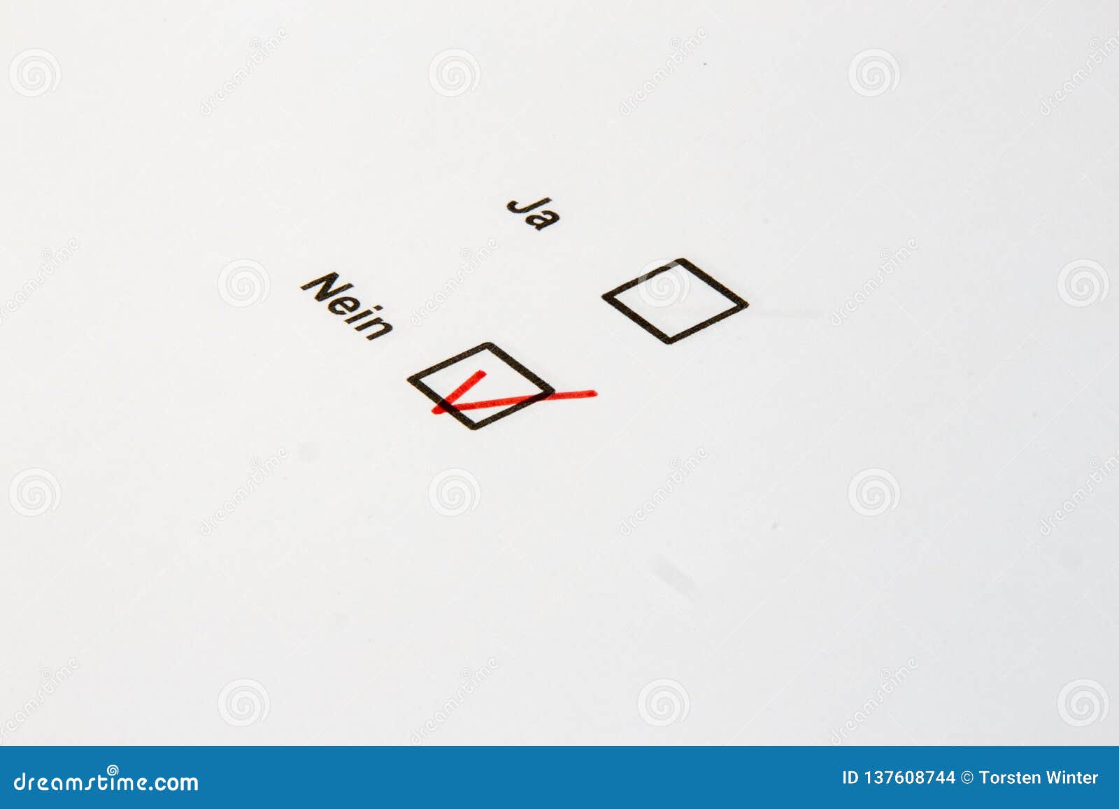 Voting-Multiple Selection Boxes Yes No Stock Illustration ...
