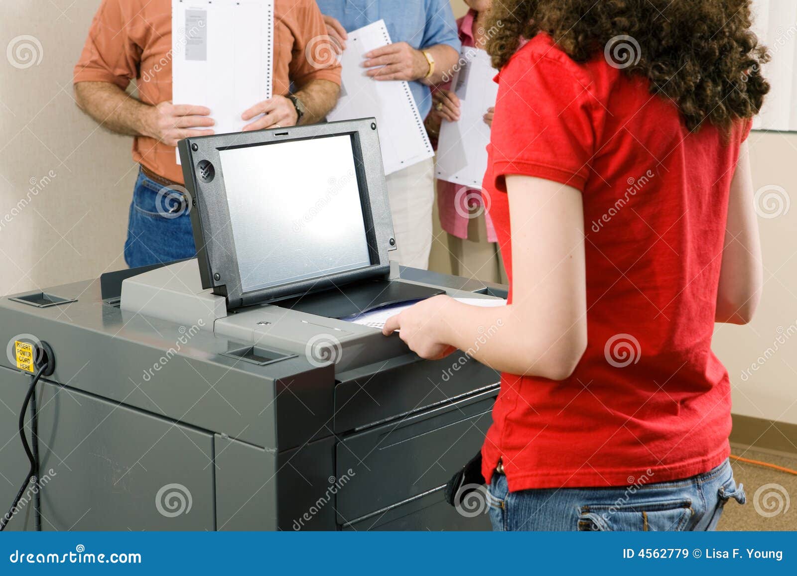 Voting on Optical Scanner stock image. Image of florida - 4562779
