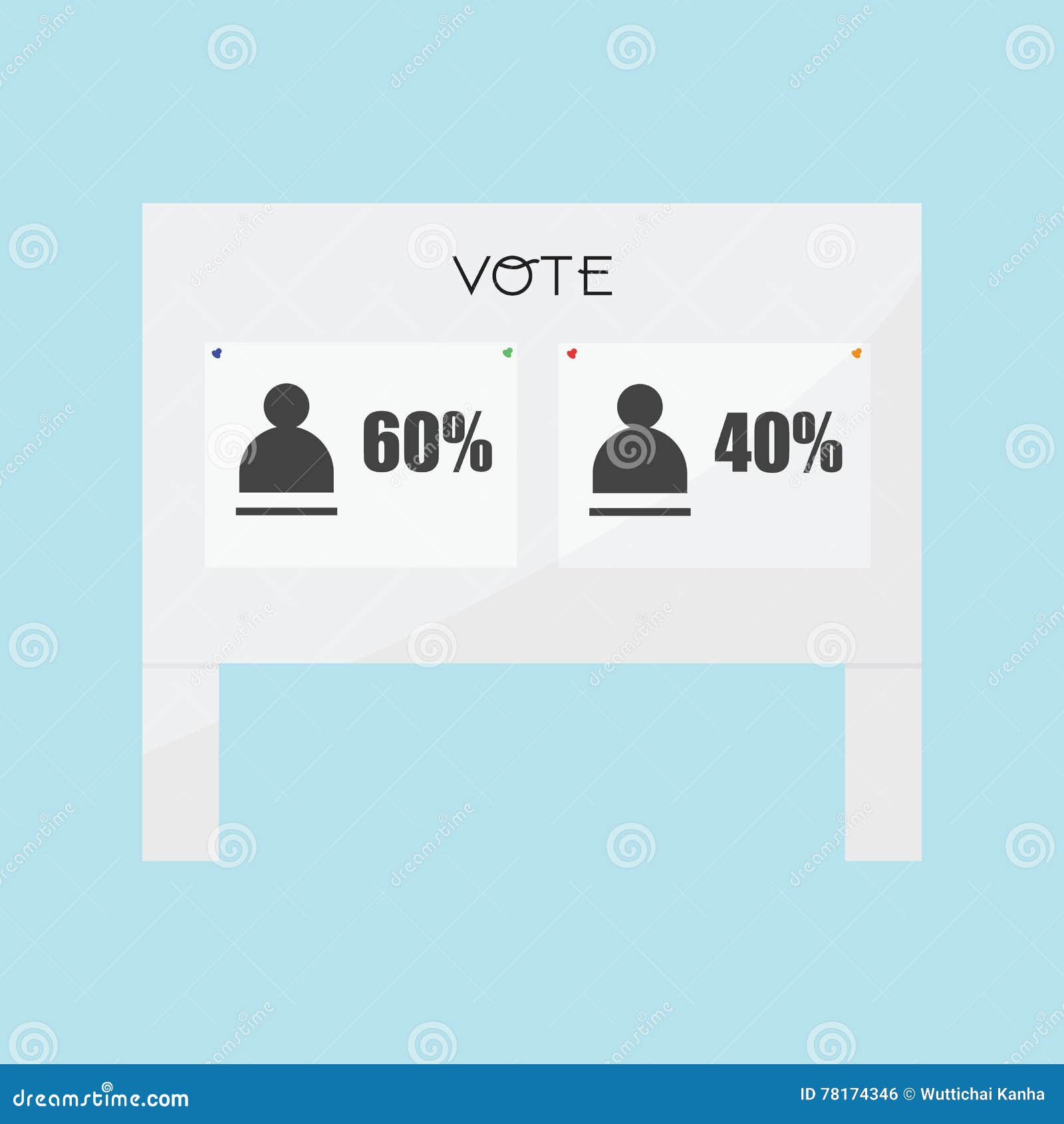 Voting ,Signs Posted To Vote of Vector ESP10 Stock Vector ...