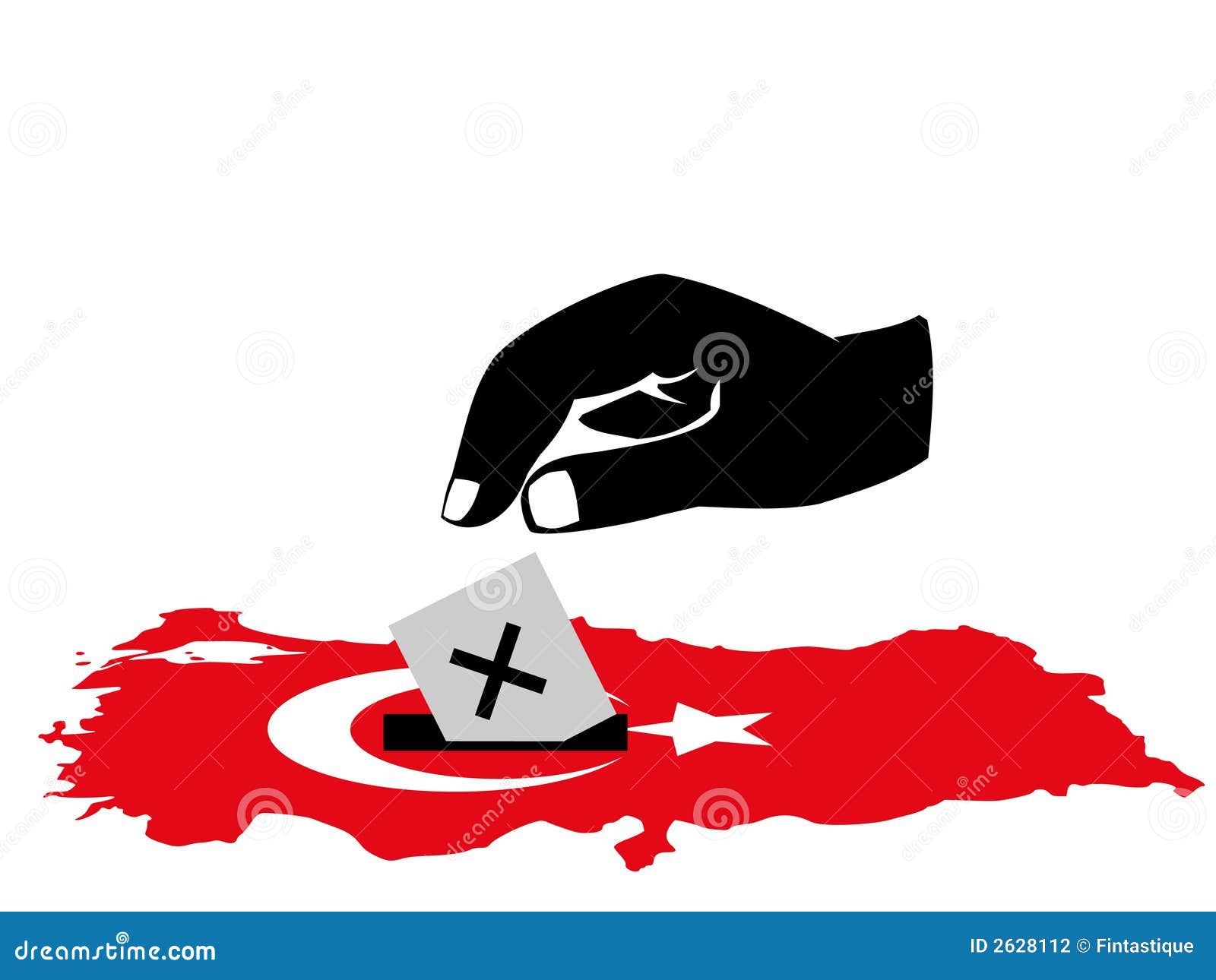 Turkish Election Results With Question Mark And Voting Ballot Over ...