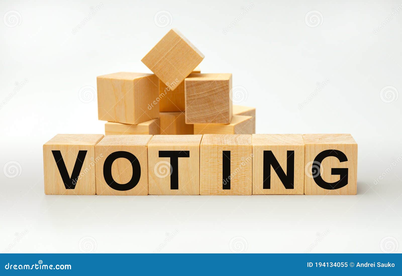 VOTING - Word from Wooden Blocks Stock Image - Image of republican ...