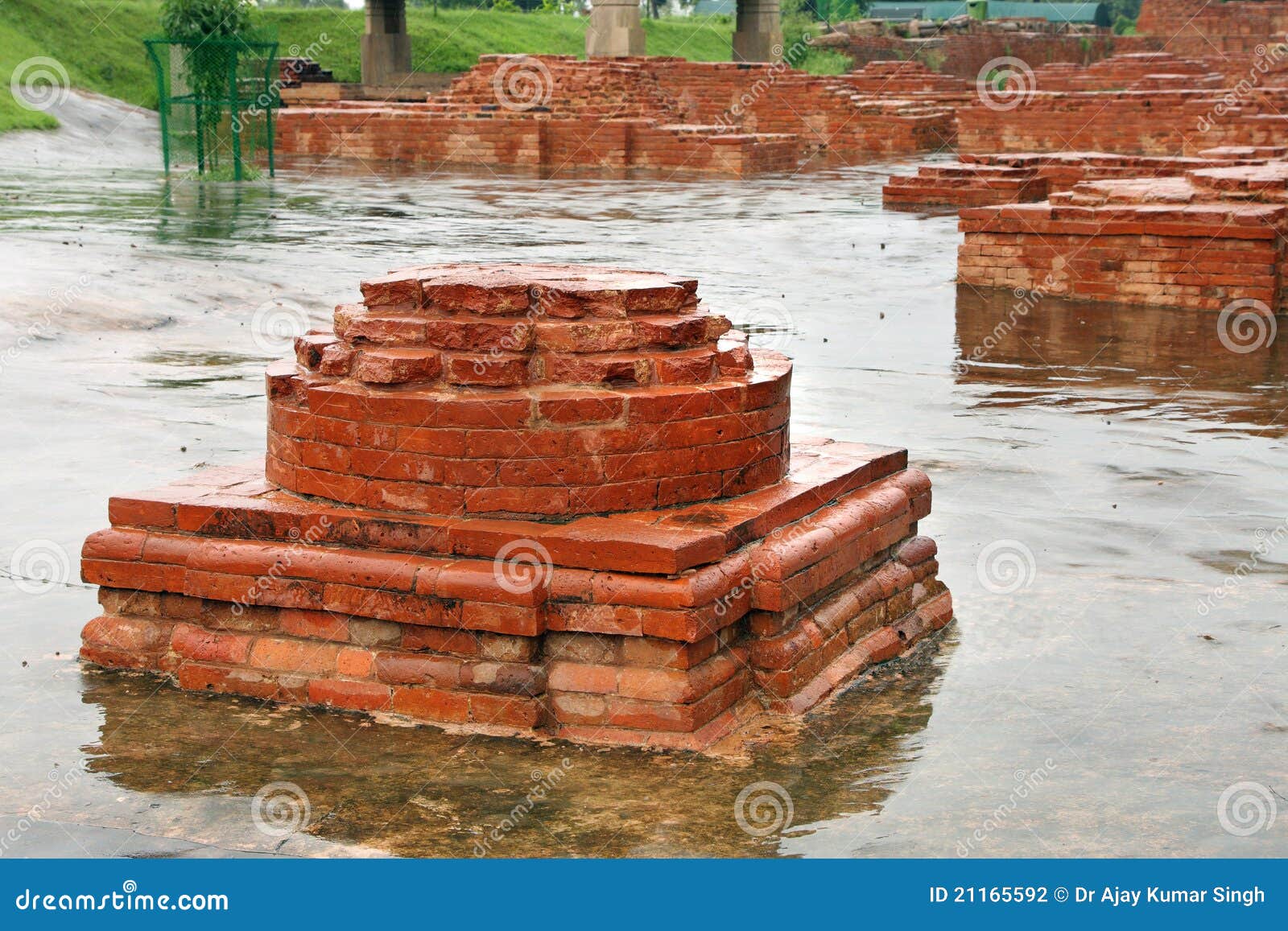 A Votive Miniature Stupa Ruins Stock Photo - Image of heritage ...