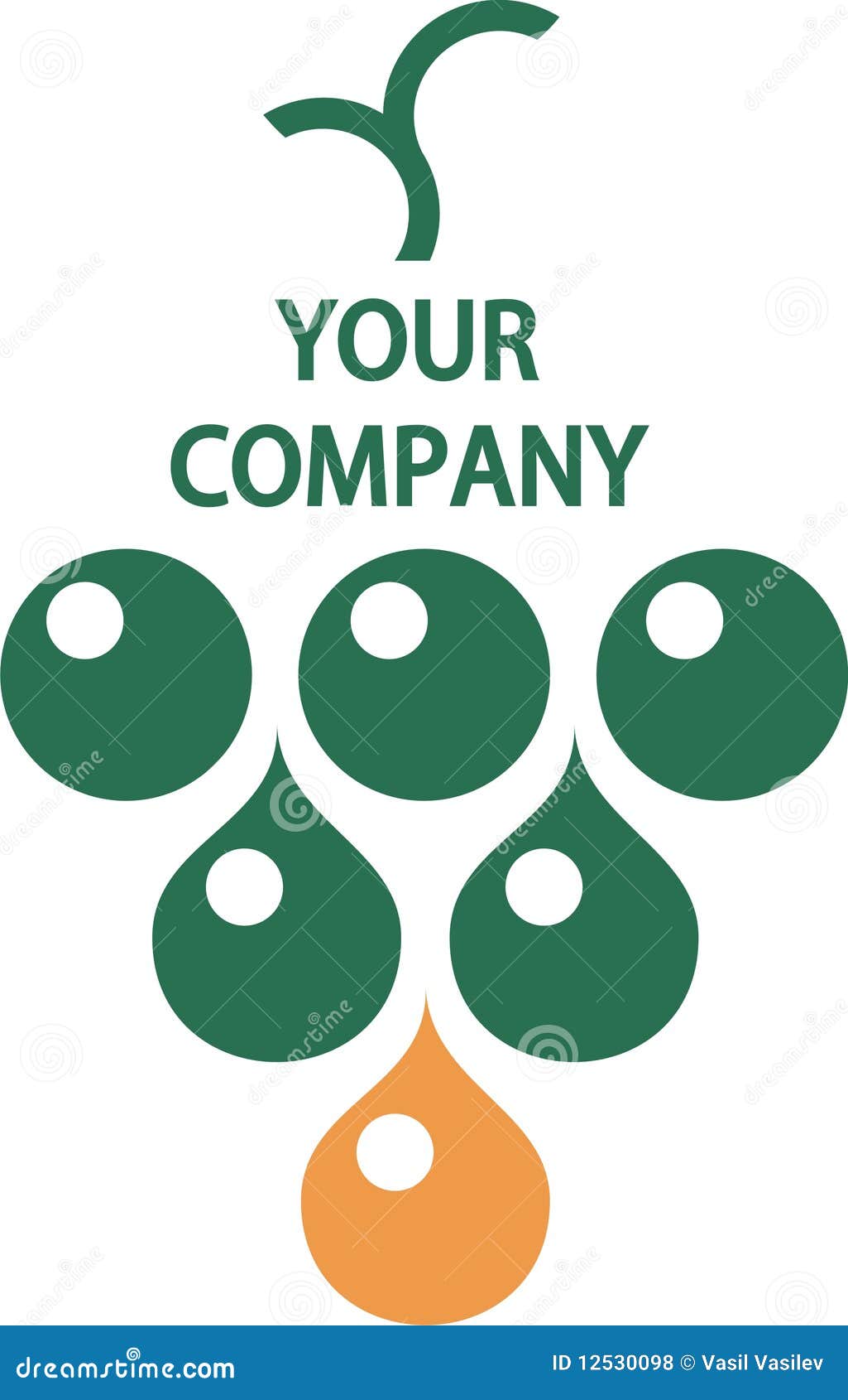 Votre logo de compagnie illustration stock. Illustration du conception ...