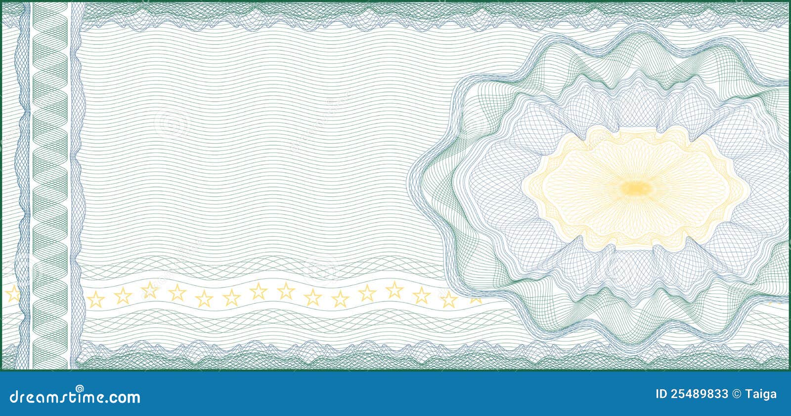 Guilloche Banknote Cartoon Vector | CartoonDealer.com #26064759