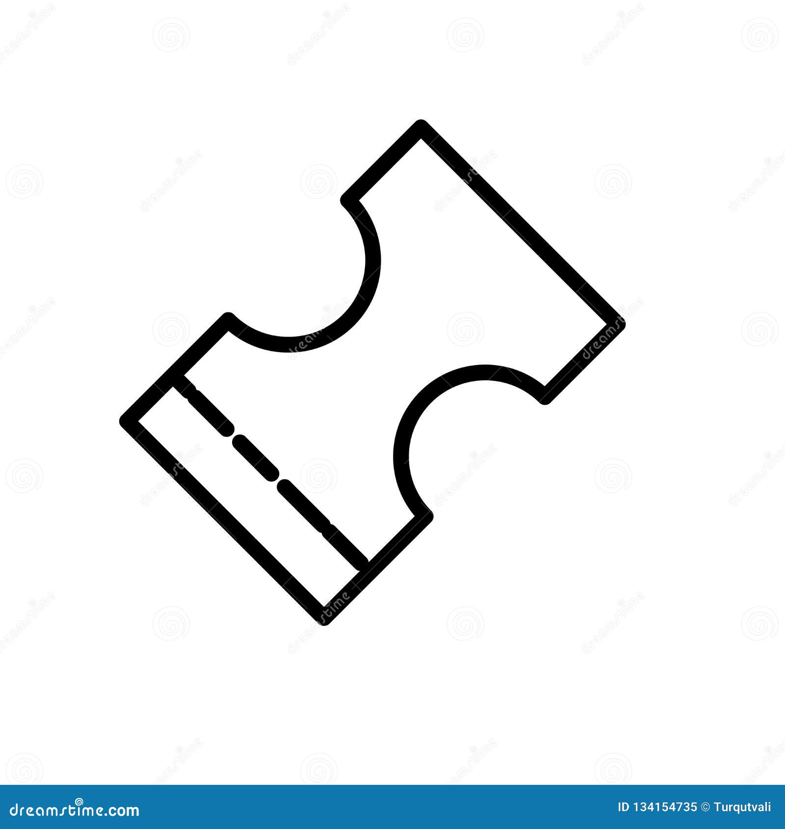 Voucher Icon Vector Isolated on White Background, Voucher Sign , Line ...