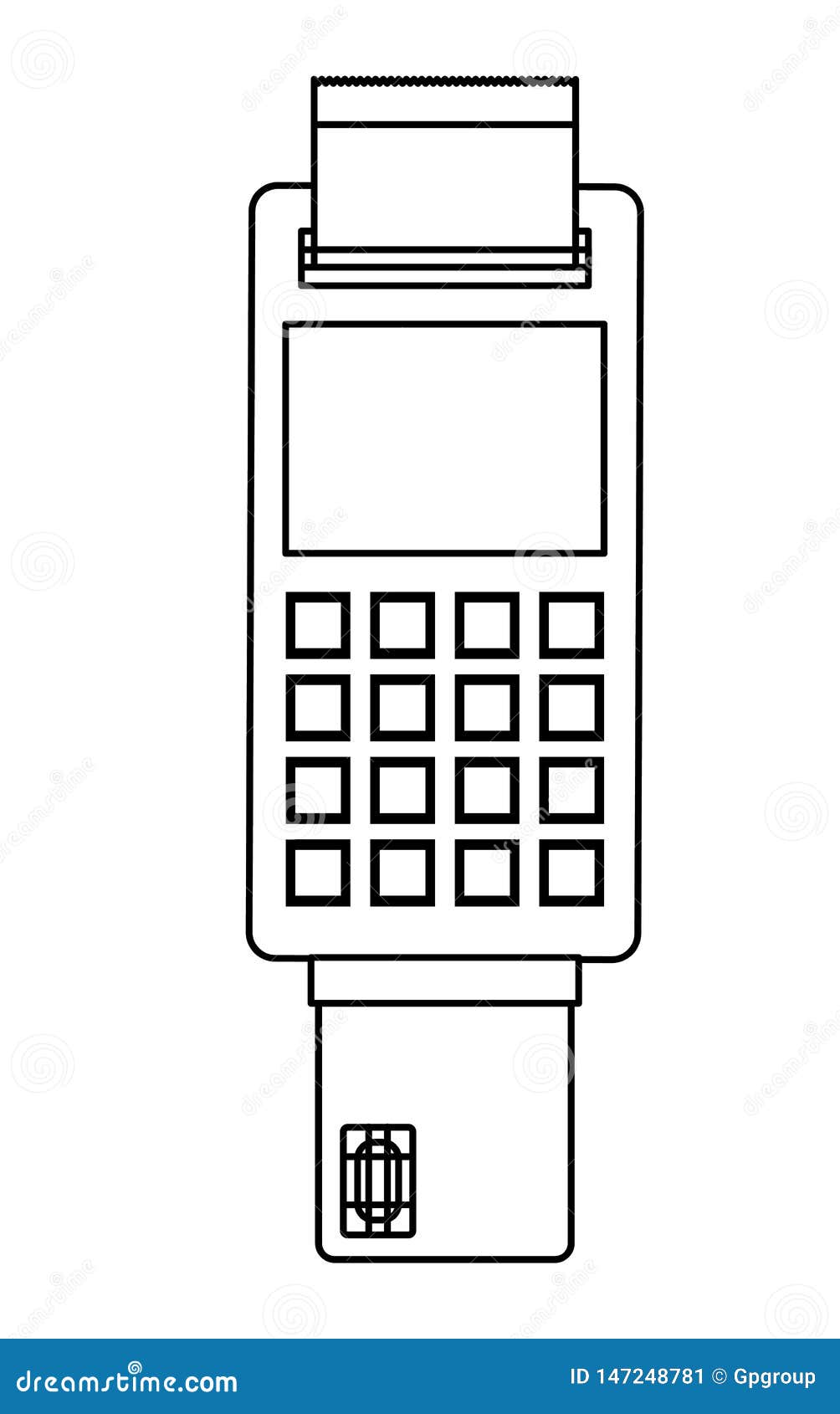 Voucher Machine with Credit Card Stock Vector - Illustration of money ...