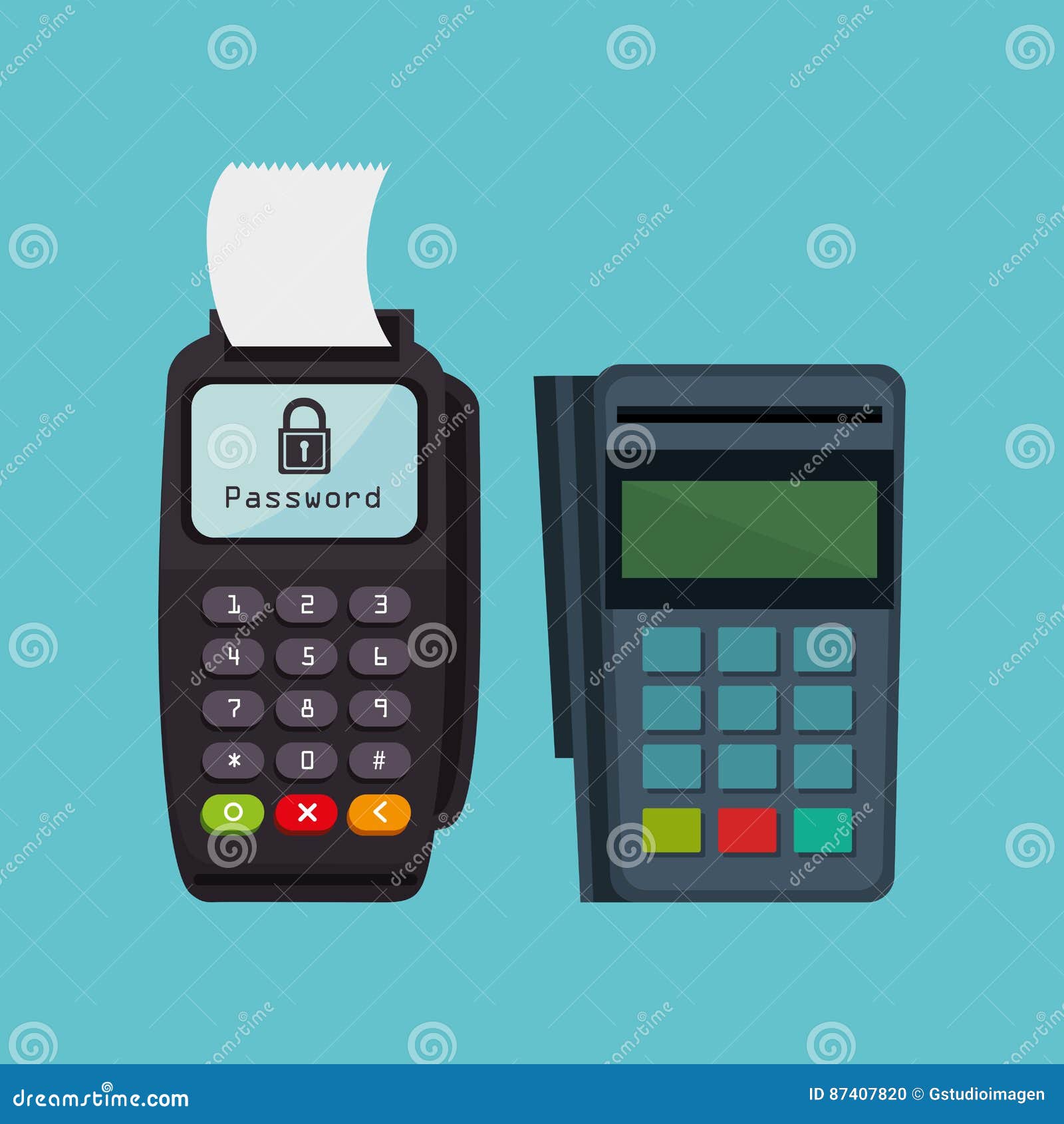 Voucher Machine Electronic Commerce Stock Vector - Illustration of ...