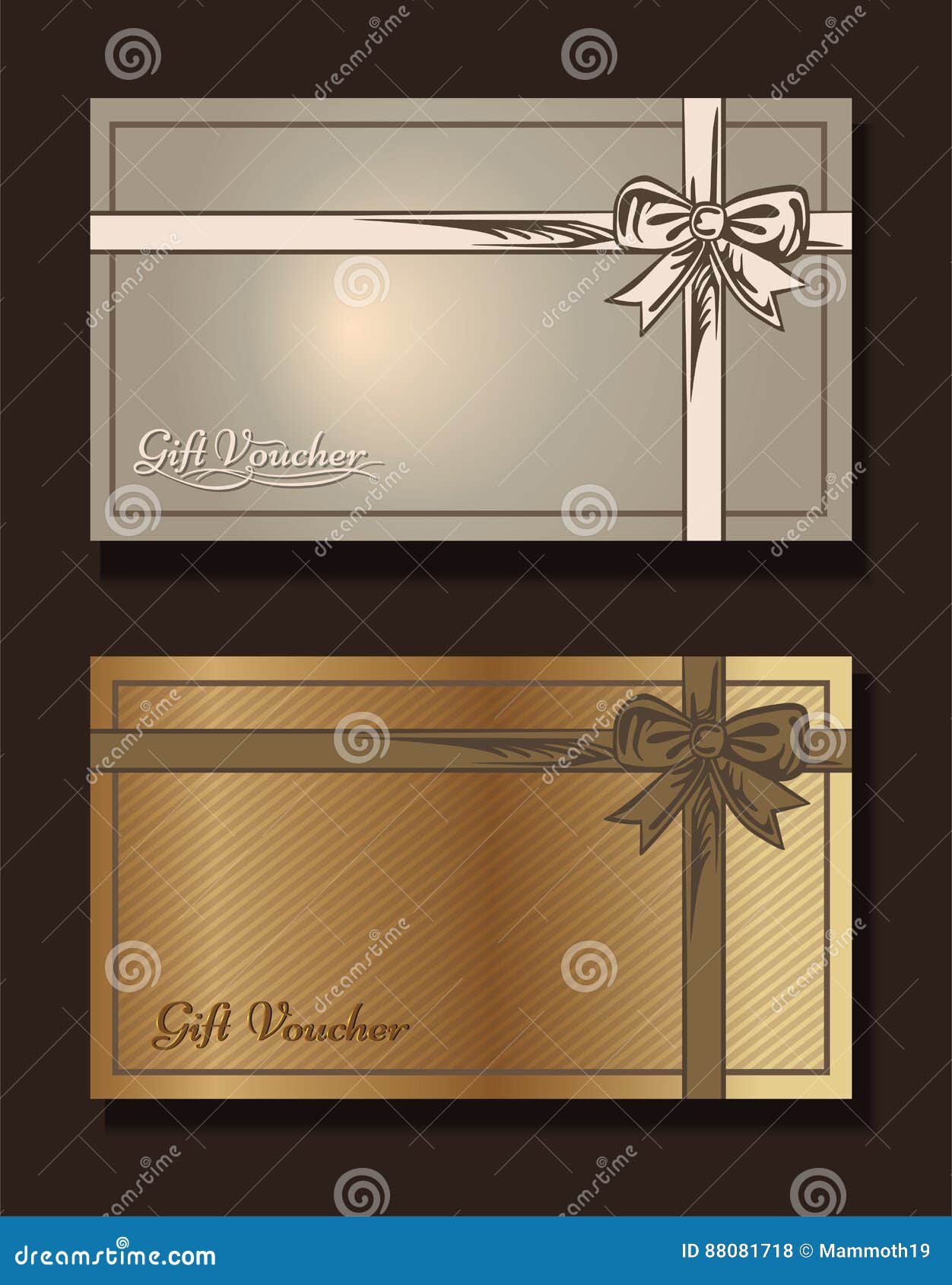 Voucher Template With Premium Vintage Pattern. Vector Format Eps 10 ...