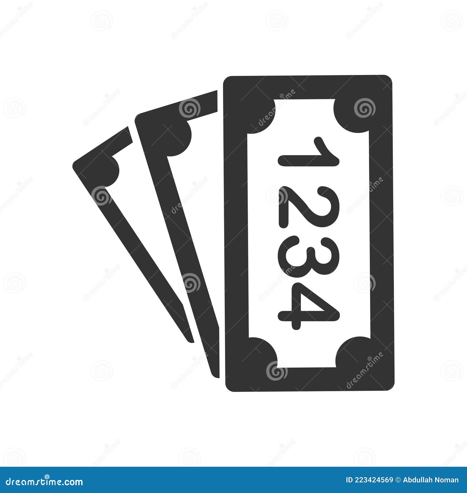 Voucher, Token, Coupon, Money Icon Design Stock Vector - Illustration ...