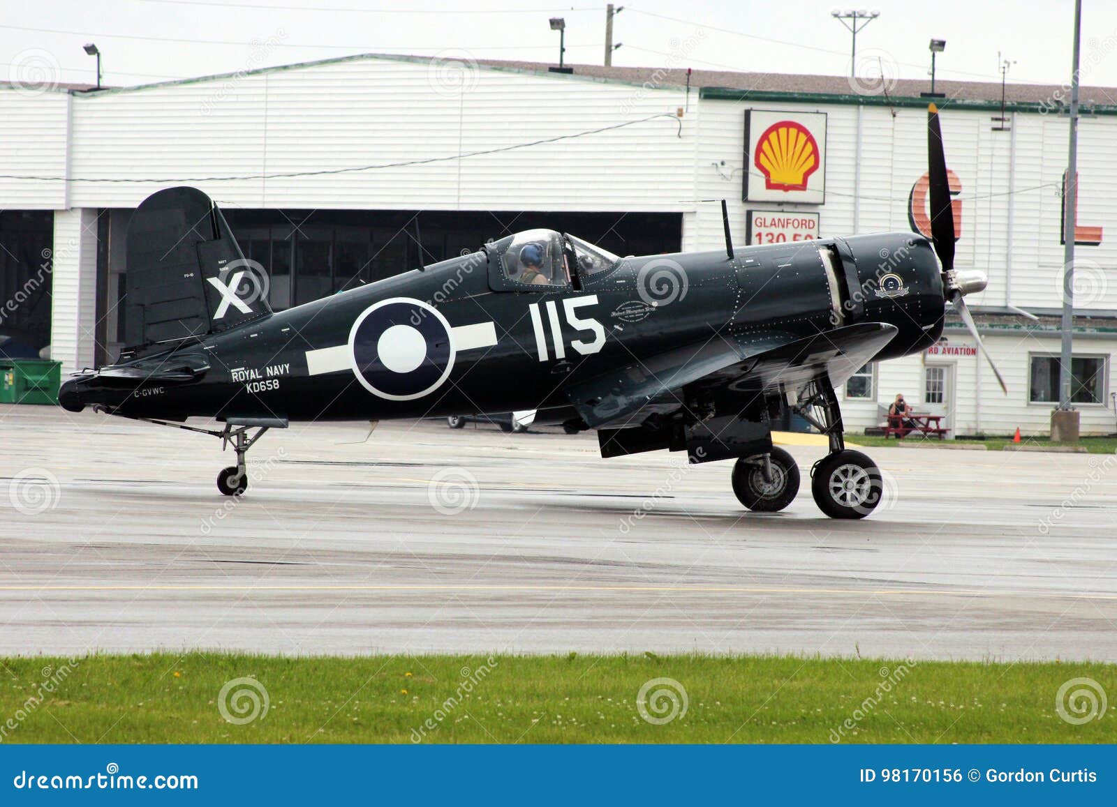 Vought F4U Corsair Fighter Airplane In Flight Editorial Photo ...