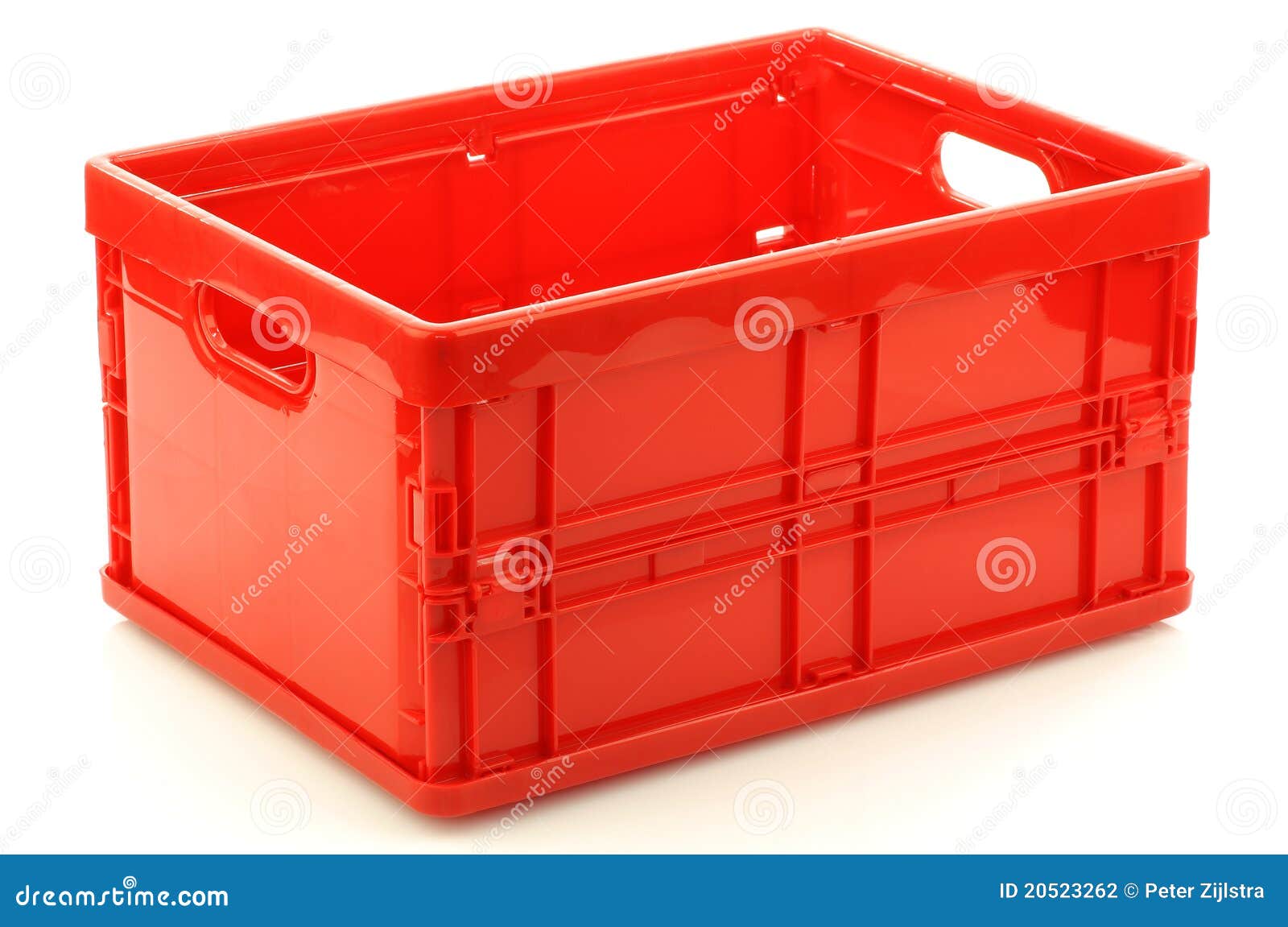 Vouwbare Rode Plastic Opslagdoos Stock Foto - Image of mening ...