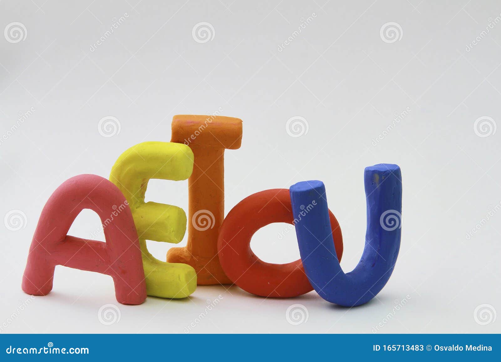 Vowels a E I O U Background White Stock Image - Image of learn ...