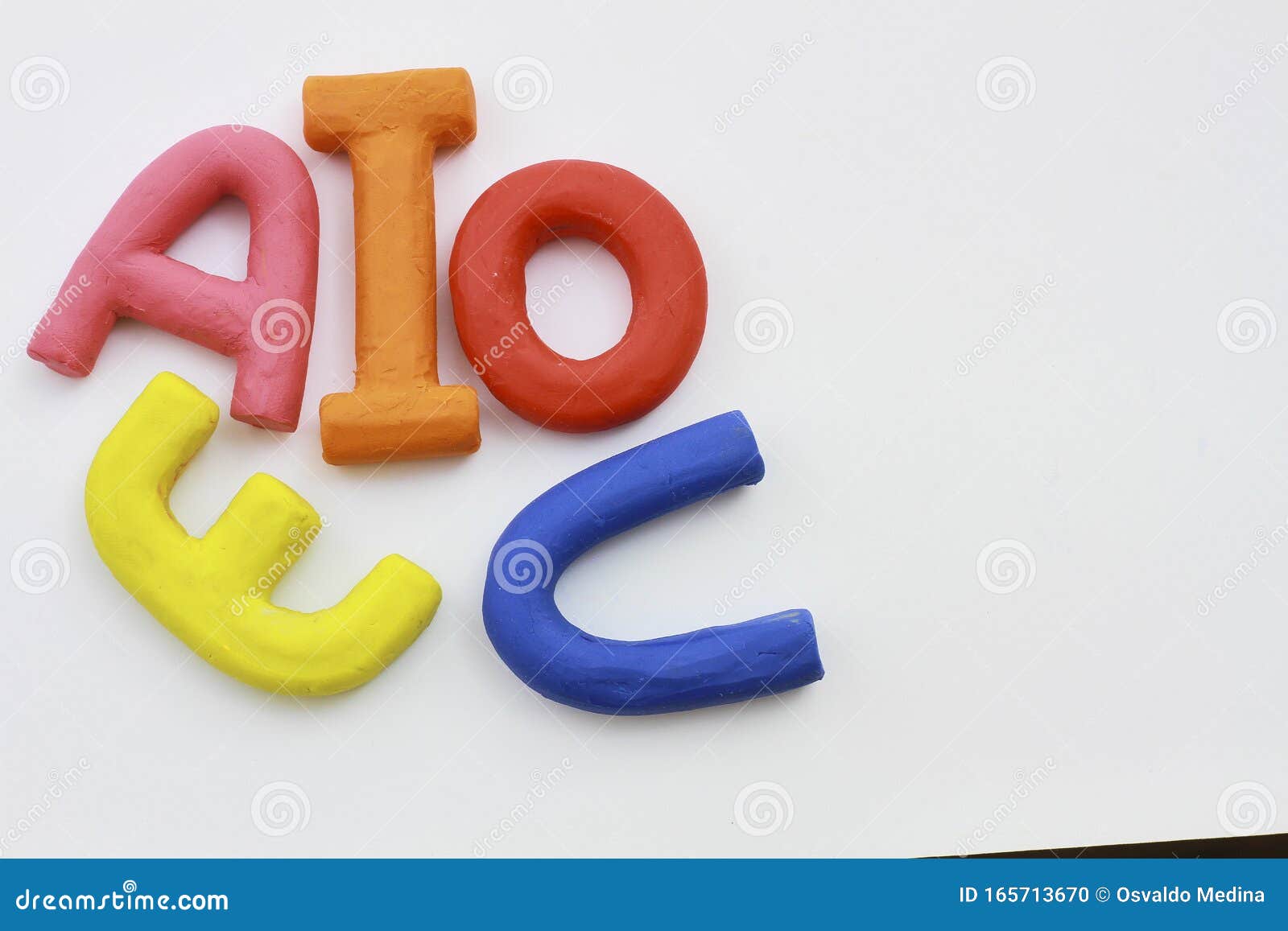 Vowels A E I O U Background White Royalty-Free Stock Photography ...
