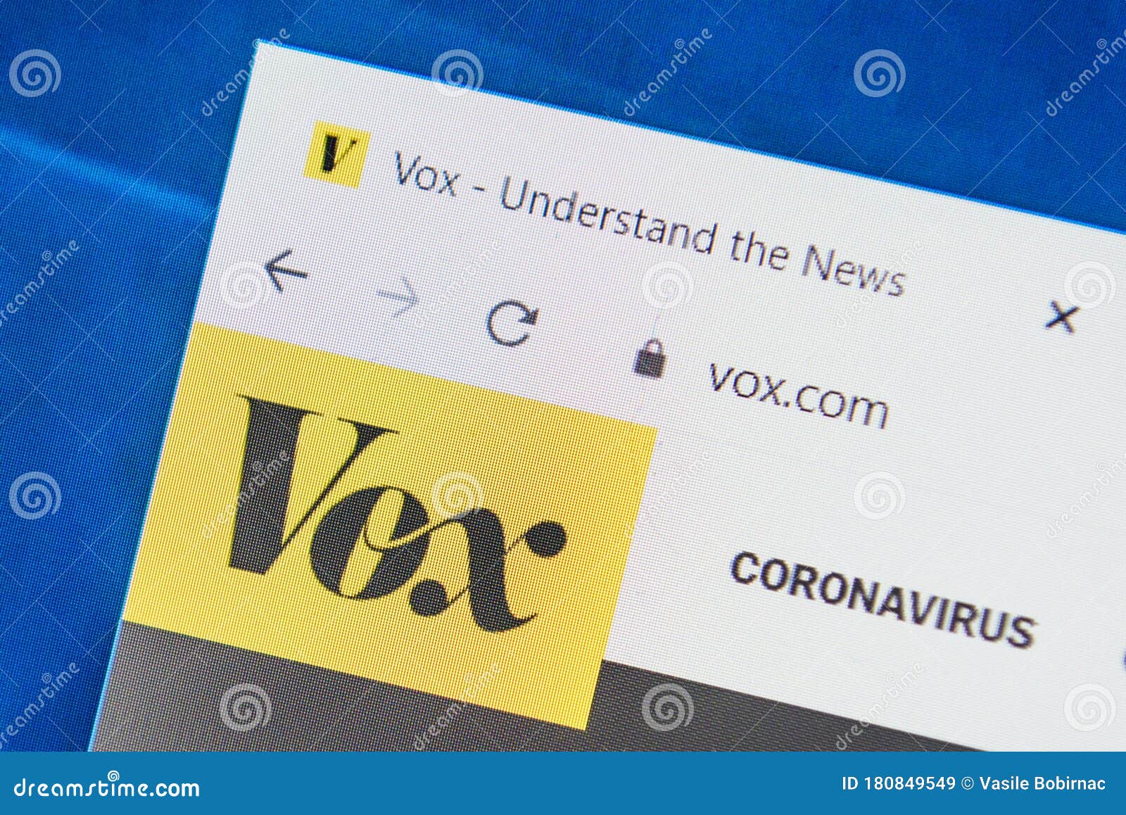 Vox.com Web Site. Selective Focus. Editorial Stock Image - Image of ...