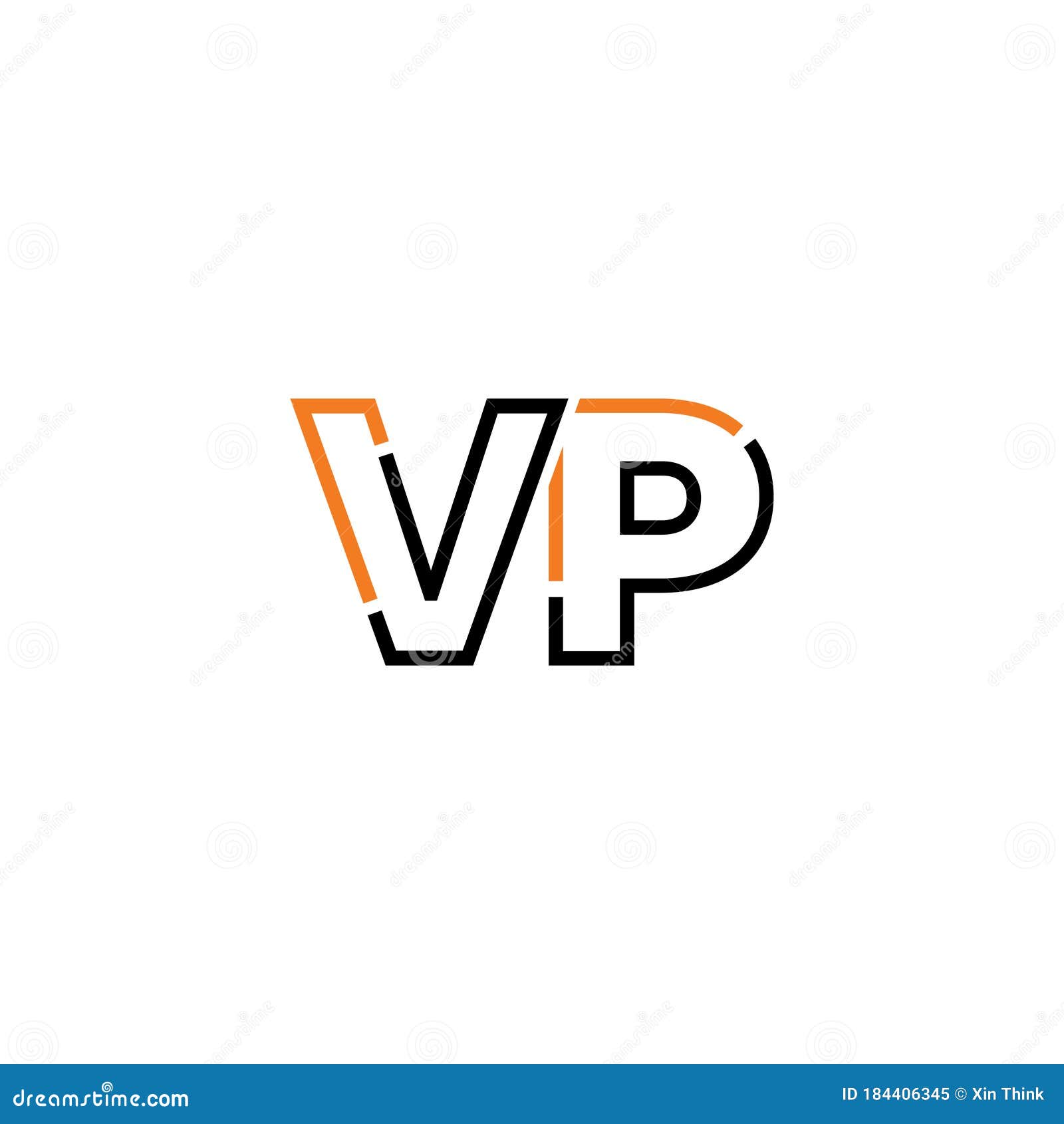 VP Letter Logo Icon Design Template Elements Stock Vector ...