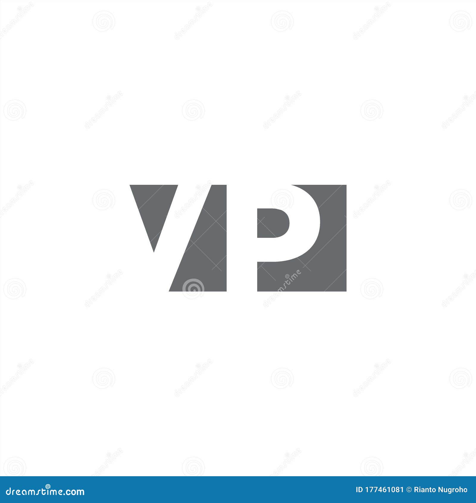 VP Logo Monogram with Negative Space Style Design Template Stock Vector ...