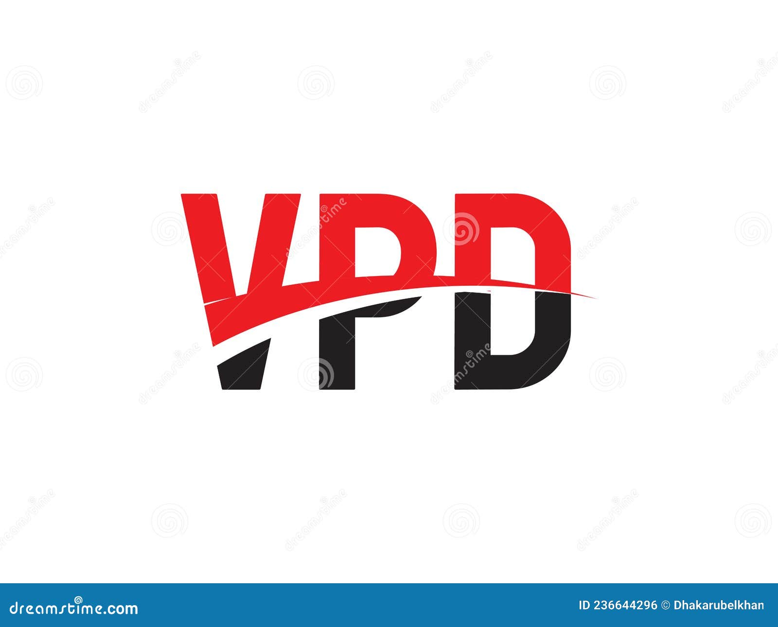 VPD Letter Initial Logo Design Vector Illustration Stock Vector ...