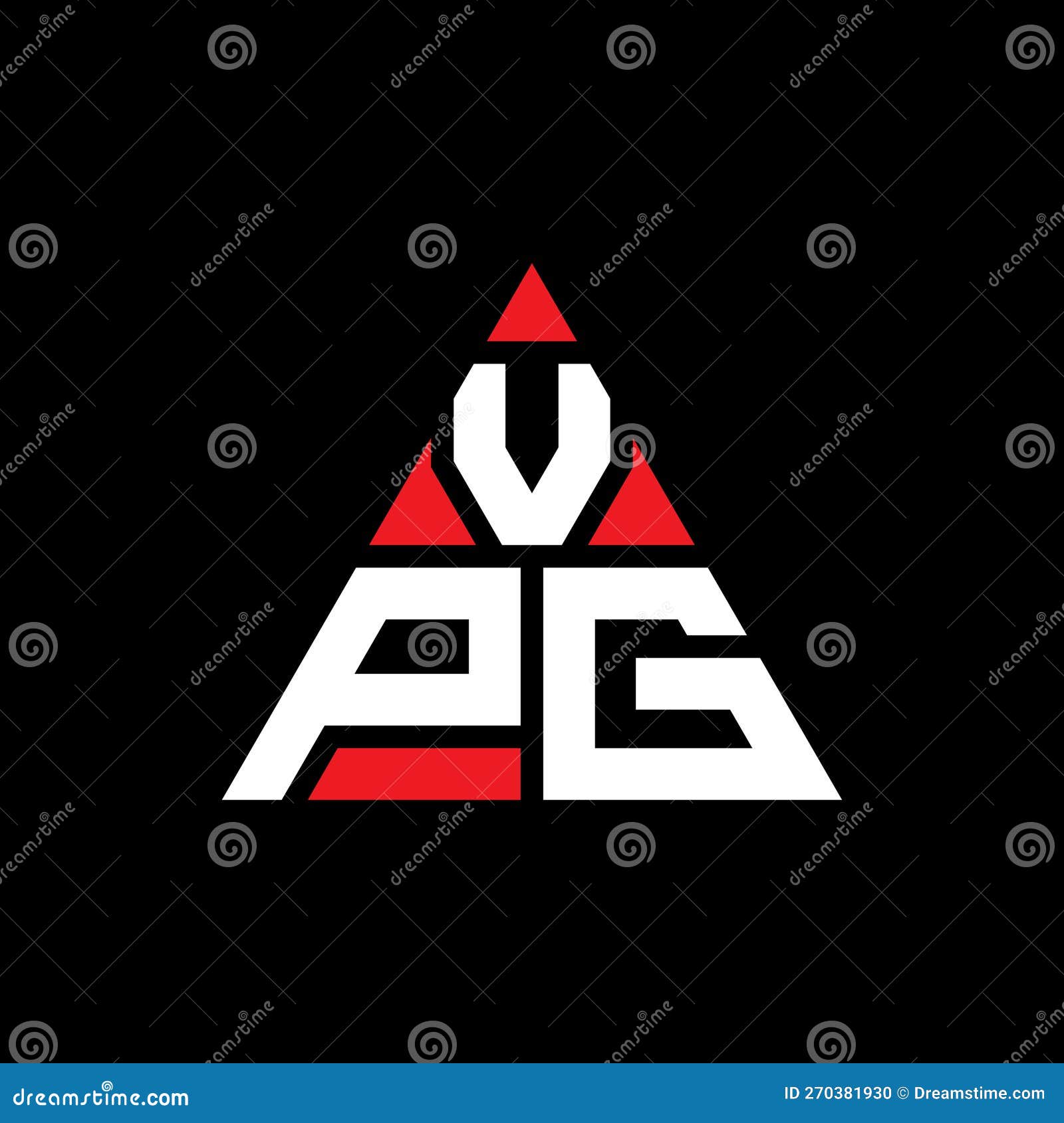 VPG Triangle Letter Logo Design with Triangle Shape. VPG Triangle Logo ...