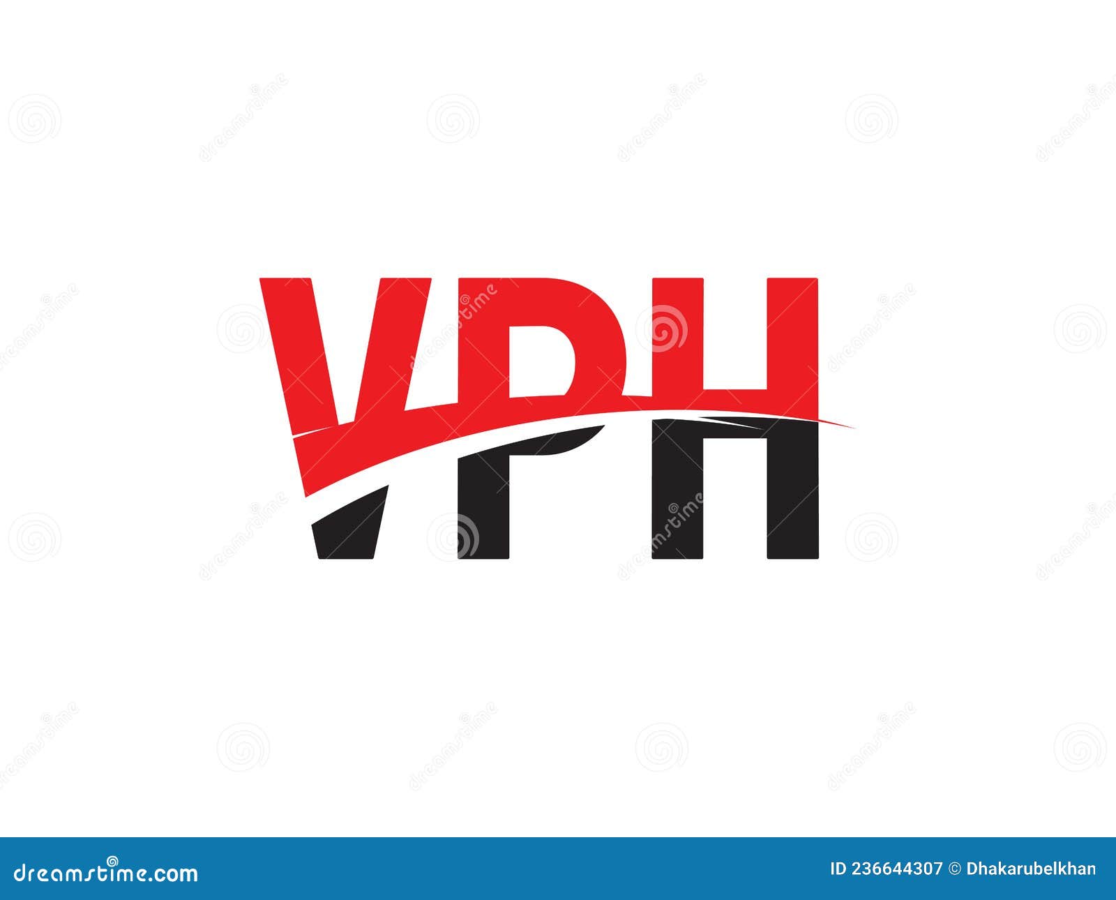 VPH Letter Initial Logo Design Vector Illustration Stock Vector ...