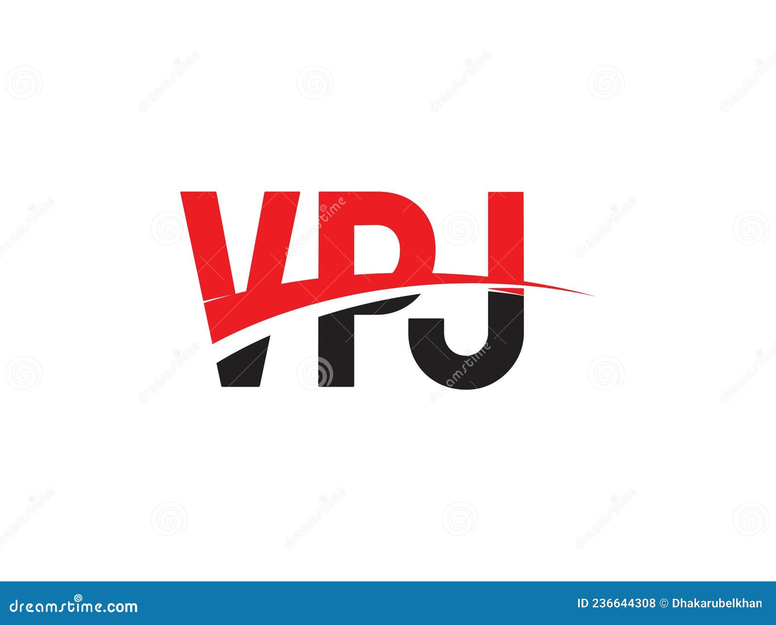 VPJ Letter Initial Logo Design Vector Illustration Stock Vector ...