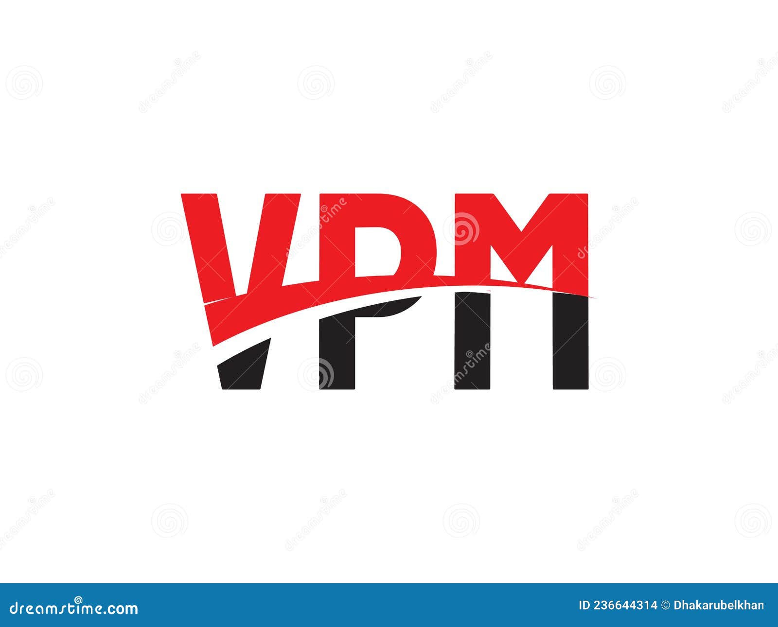 VPM Letter Initial Logo Design Vector Illustration Stock Vector ...