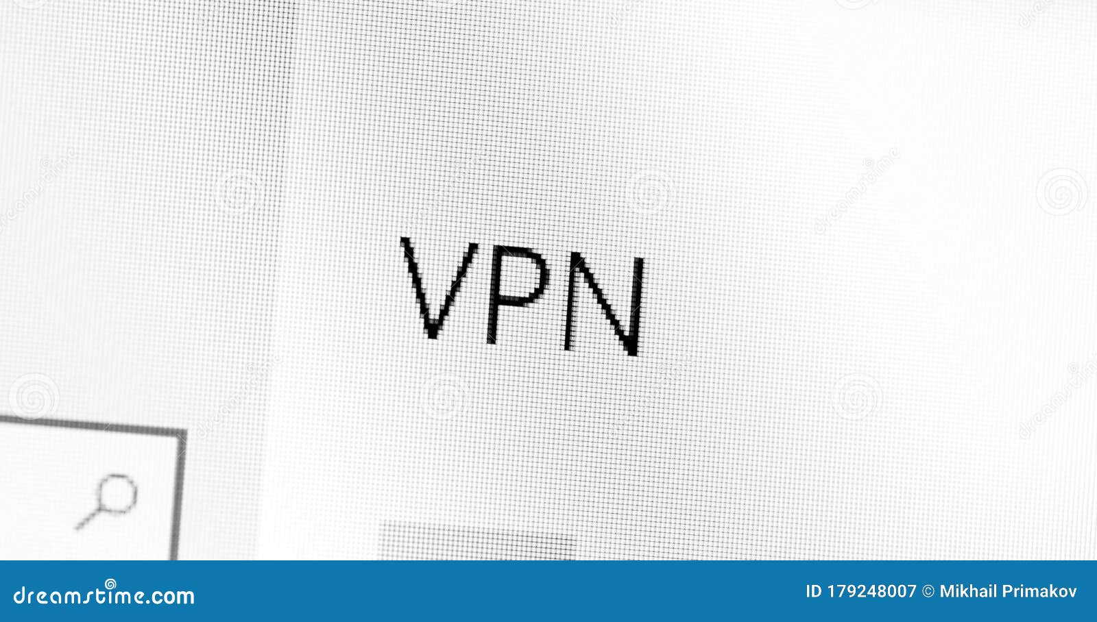 VPN Icon on the Screen Notebook Stock Image - Image of data, computer ...