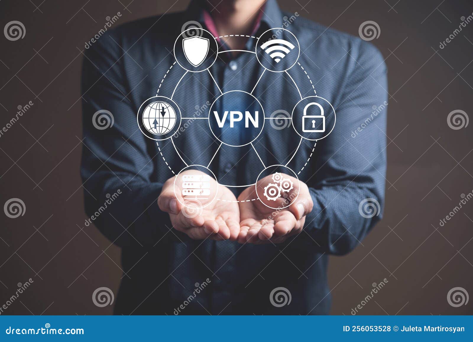 VPN and Icons on the Screen Stock Photo - Image of future, screen ...