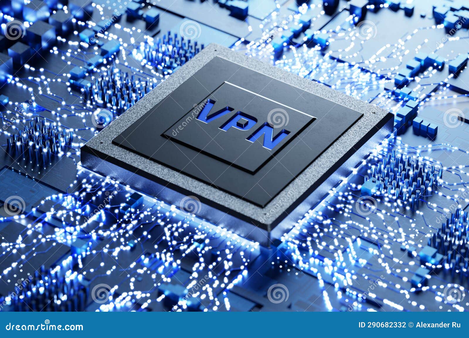 VPN Inscription on Abstract Processor. VPN Network Security, Internet ...