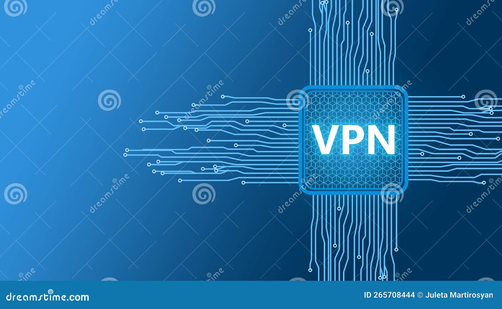 VPN in the Motherboard on a Blue Background Stock Photo - Image of ...